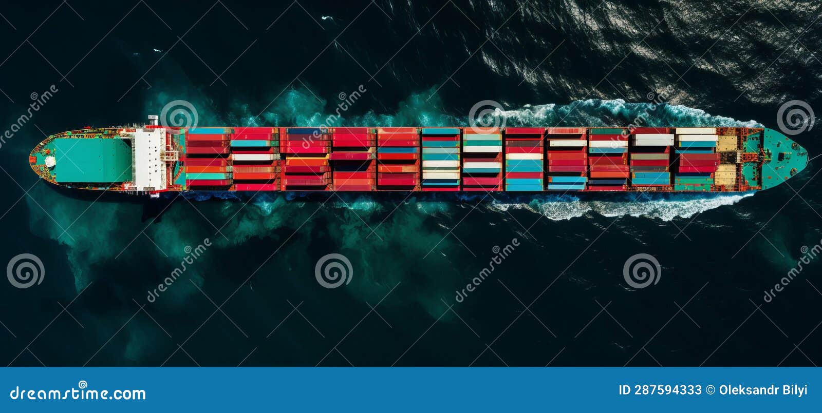 International by Container Cargo Ship Boa Stock Illustration ...
