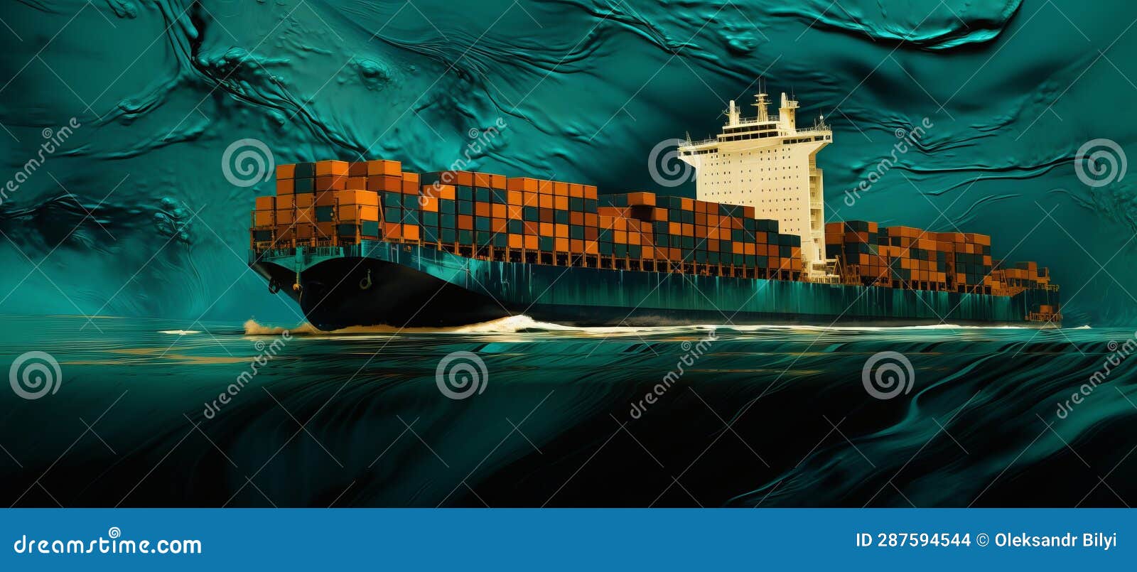 International by Container Cargo Ship Boa Stock Photo - Image of ...