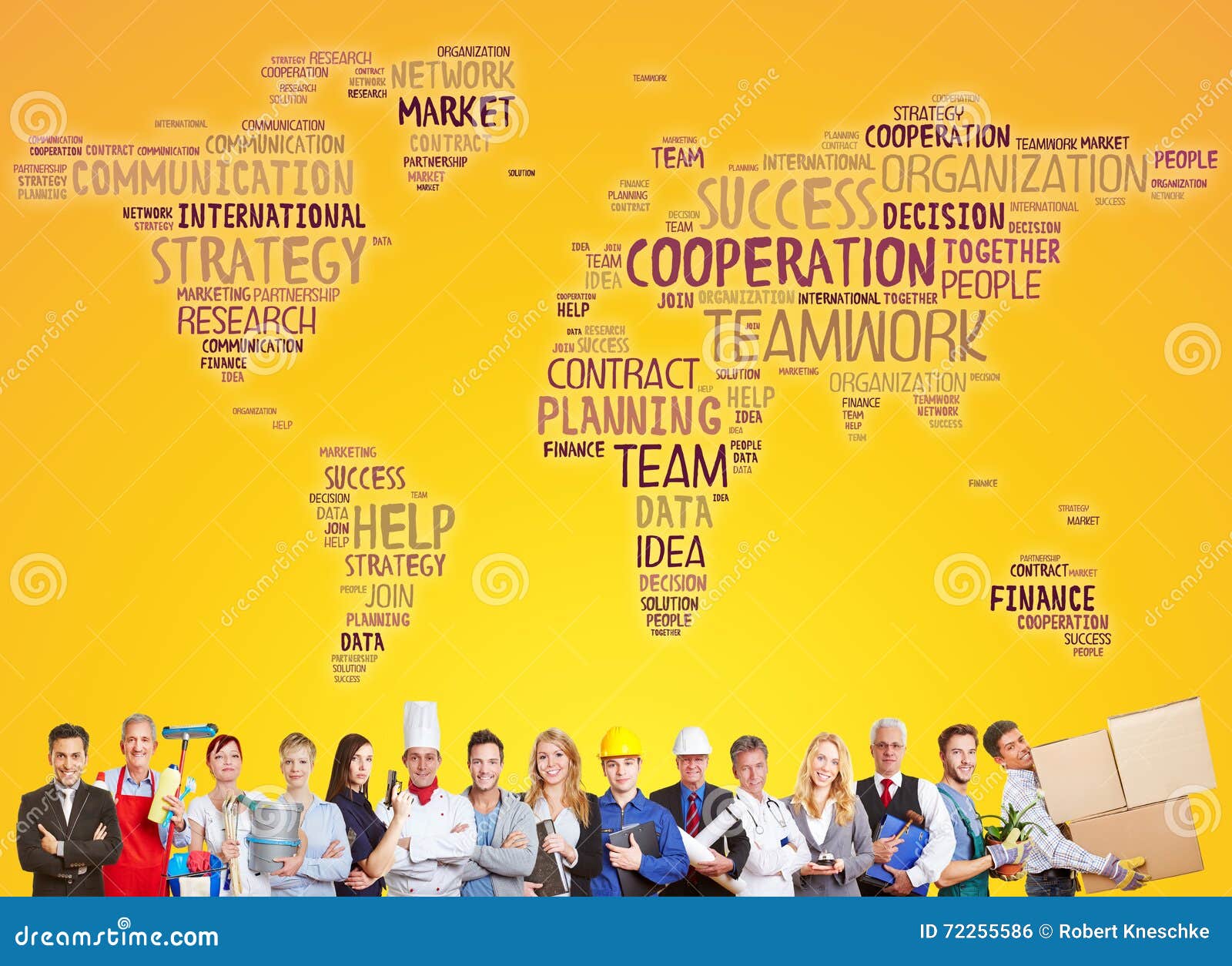 International Cooperation and Success Team Stock Photo - Image of ...