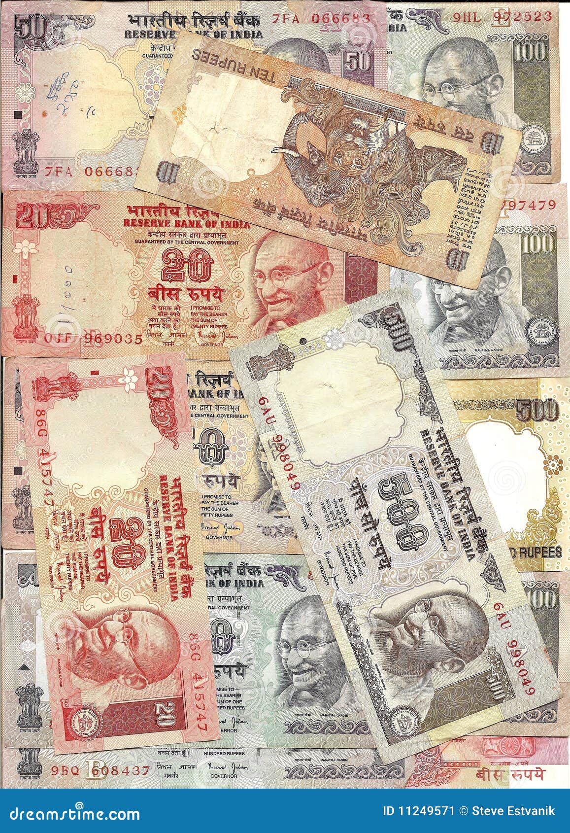 International Currency -Indian Rupee Notes Stock Image - Image of ...