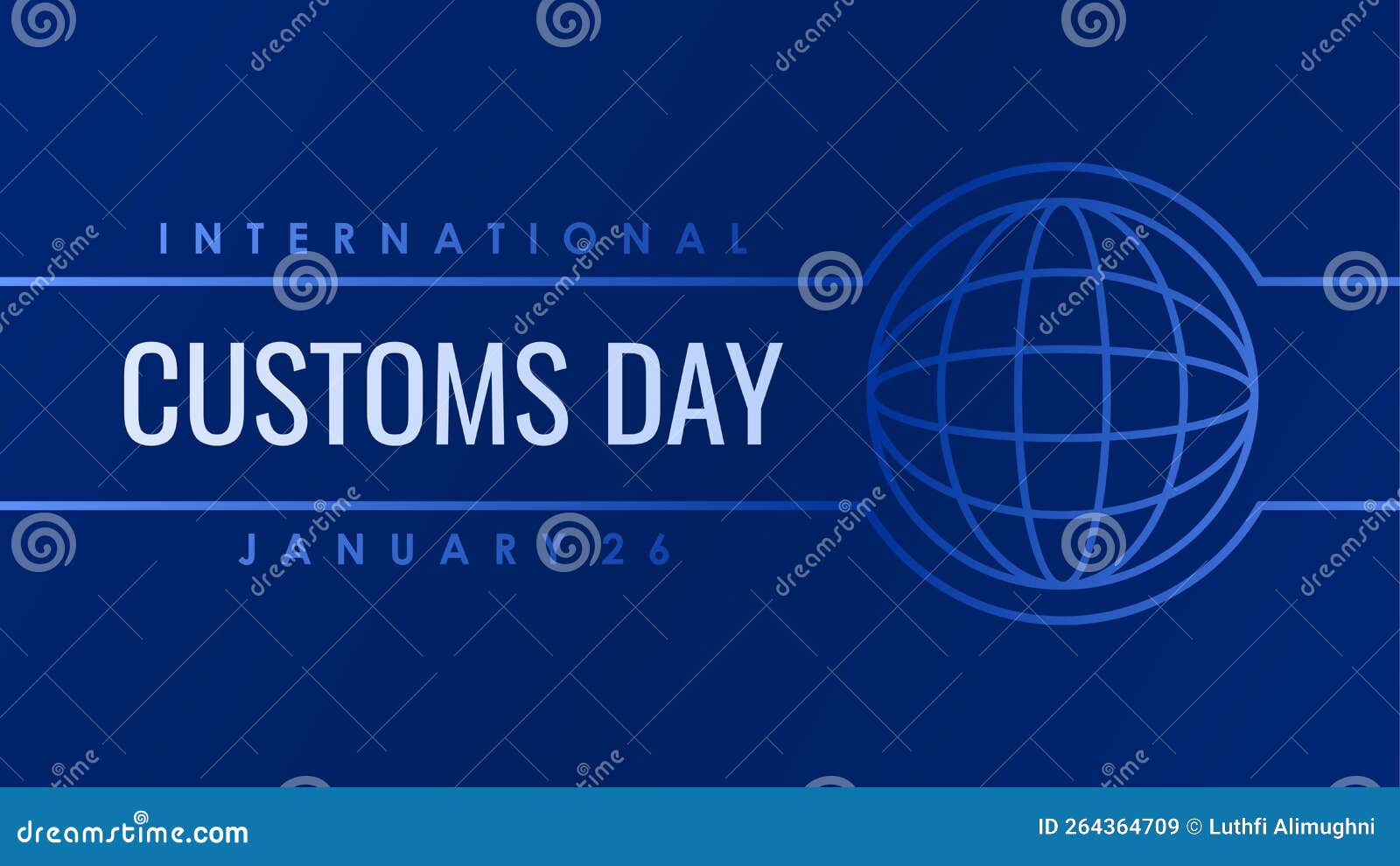 International Customs Day Illustration for Banner Template Stock Vector ...