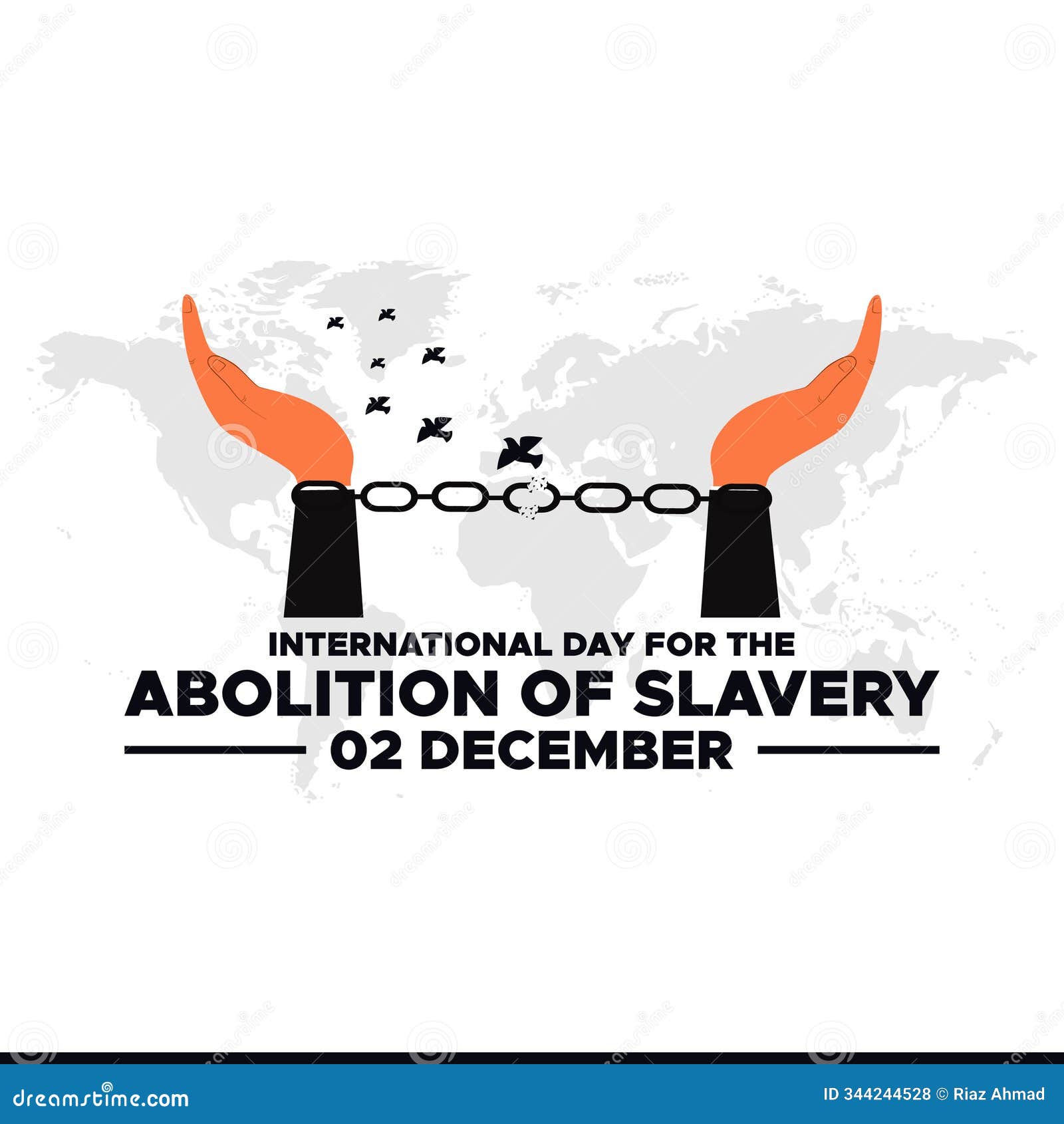 International Day For The Abolition Of Slavery Vector Illustration On ...