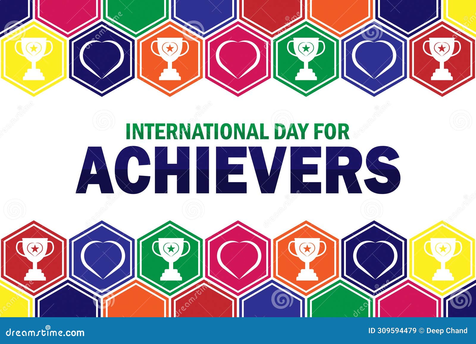 International Day for Achievers, Background Stock Illustration ...