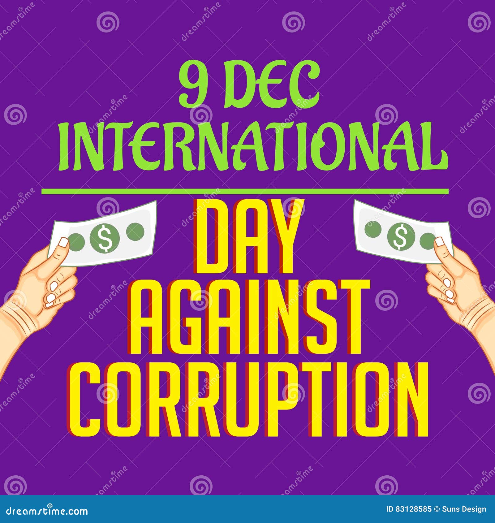 International Day Against Corruption. Stock Illustration - Illustration ...