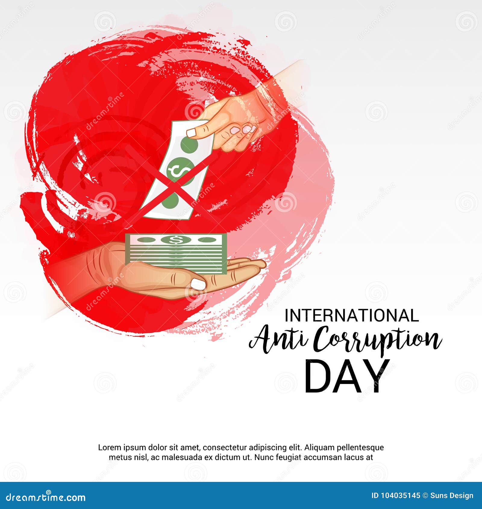 International Day Against Corruption. Stock Illustration - Illustration ...