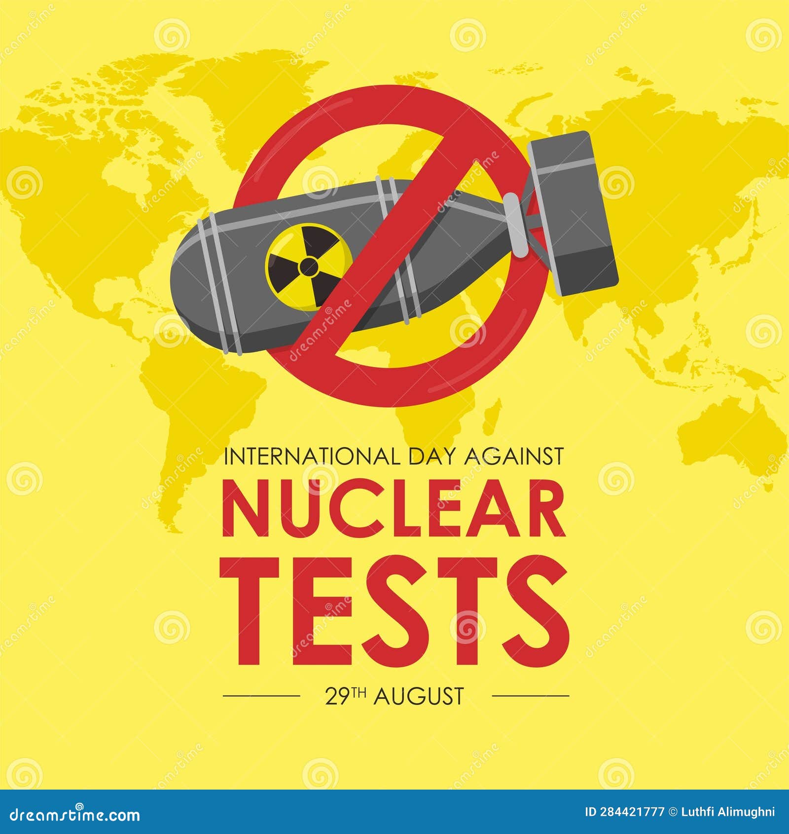 International Day Against Nuclear Tests Post Template Vector Stock ... International Day Against Nuclear Tests Post Template Vector Stock ...