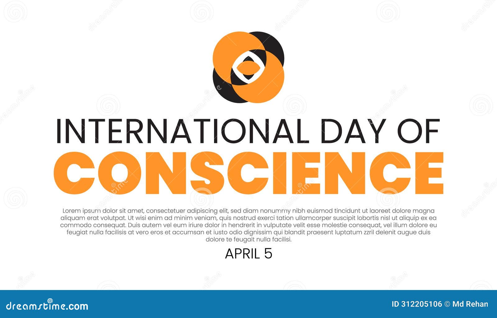 International Day of Conscience Design Stock Vector - Illustration of ...