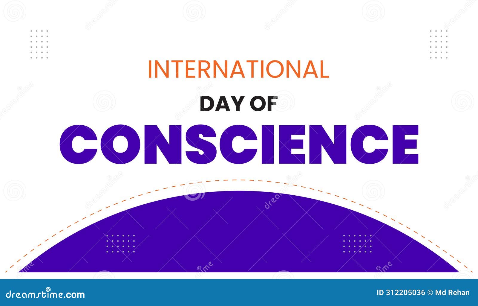 International Day of Conscience Design Stock Vector - Illustration of ...
