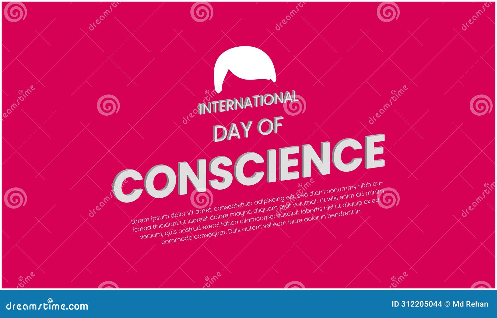 International Day of Conscience Design Stock Vector - Illustration of ...