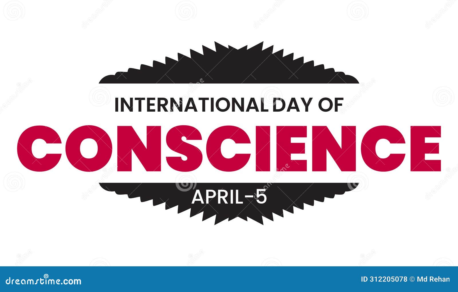International Day of Conscience Design Stock Vector - Illustration of ...