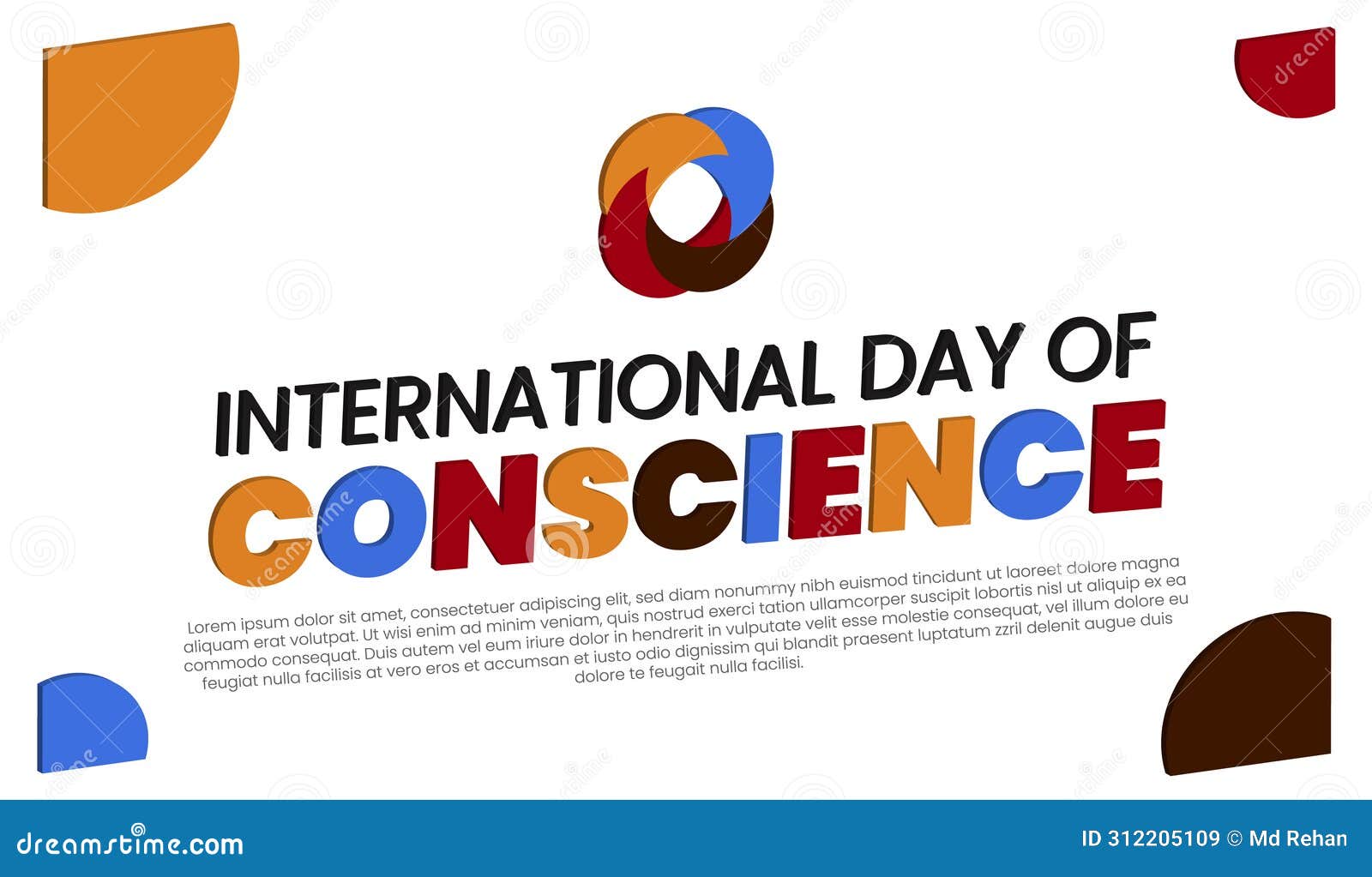 International Day Of Conscience Words In Continuous One Line Art Style ...