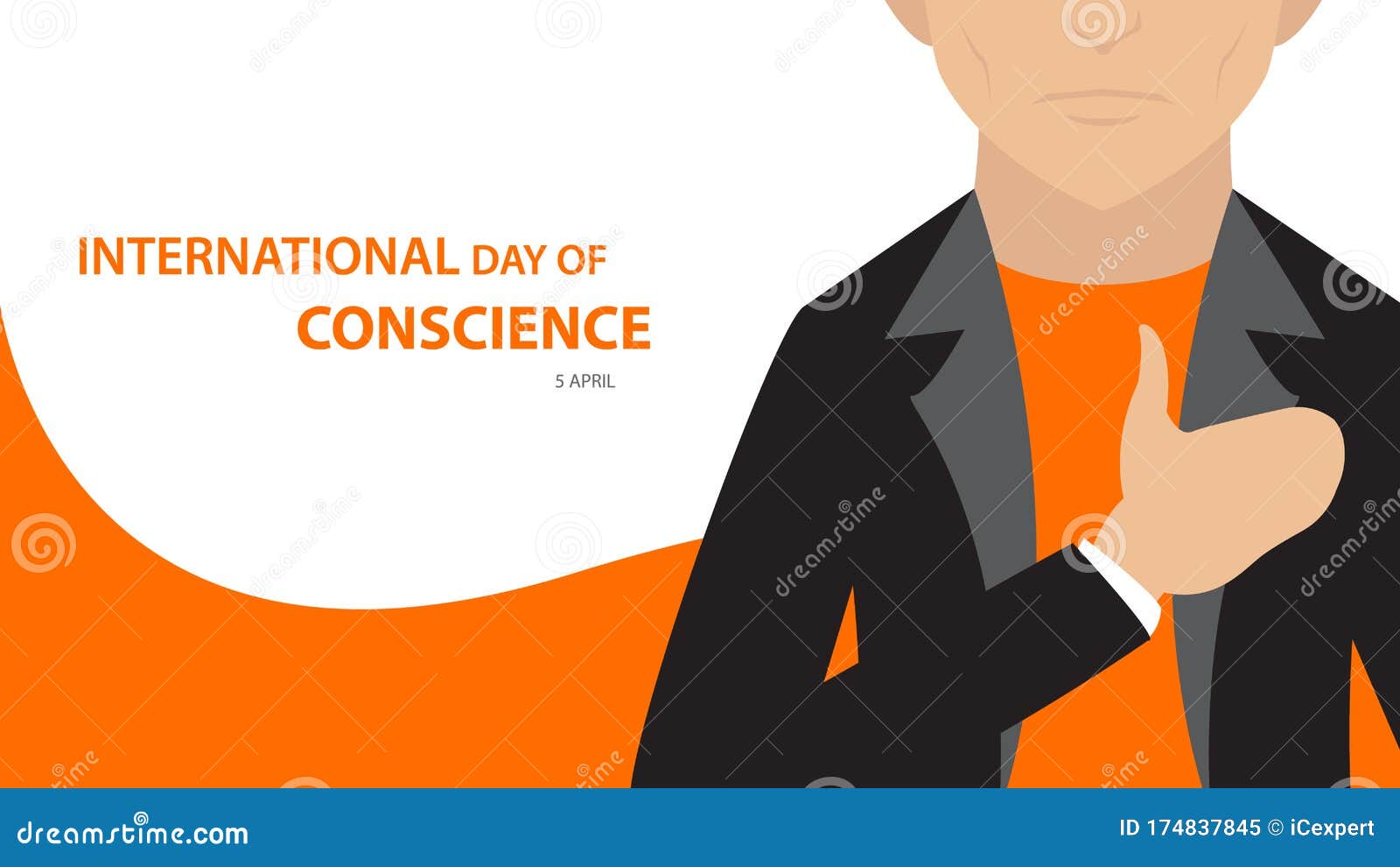 International Day of Conscience. Stock Vector - Illustration of ... International Day of Conscience. Stock Vector - Illustration of ...