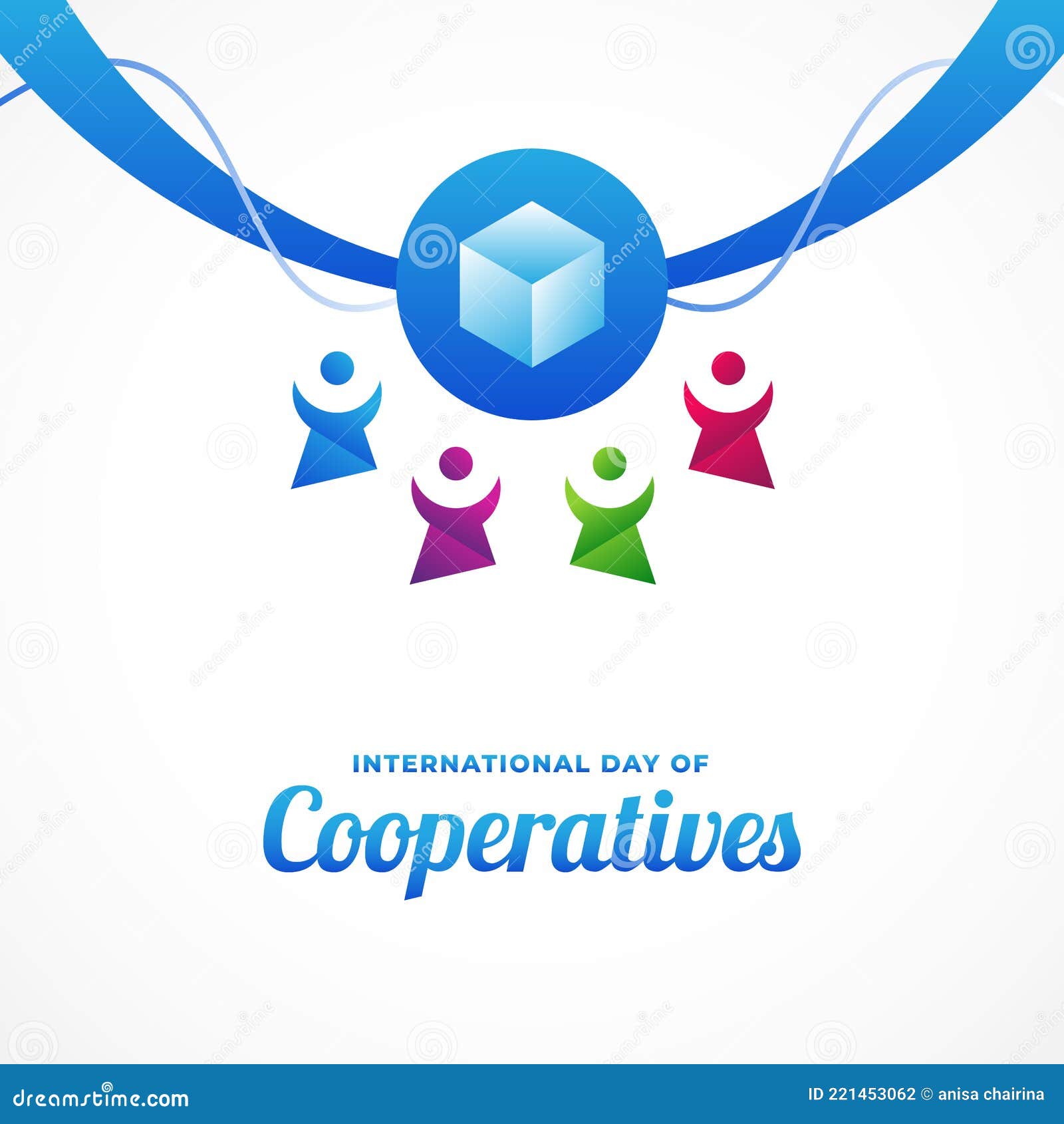 International Day of Cooperatives Design Background Stock Vector ...