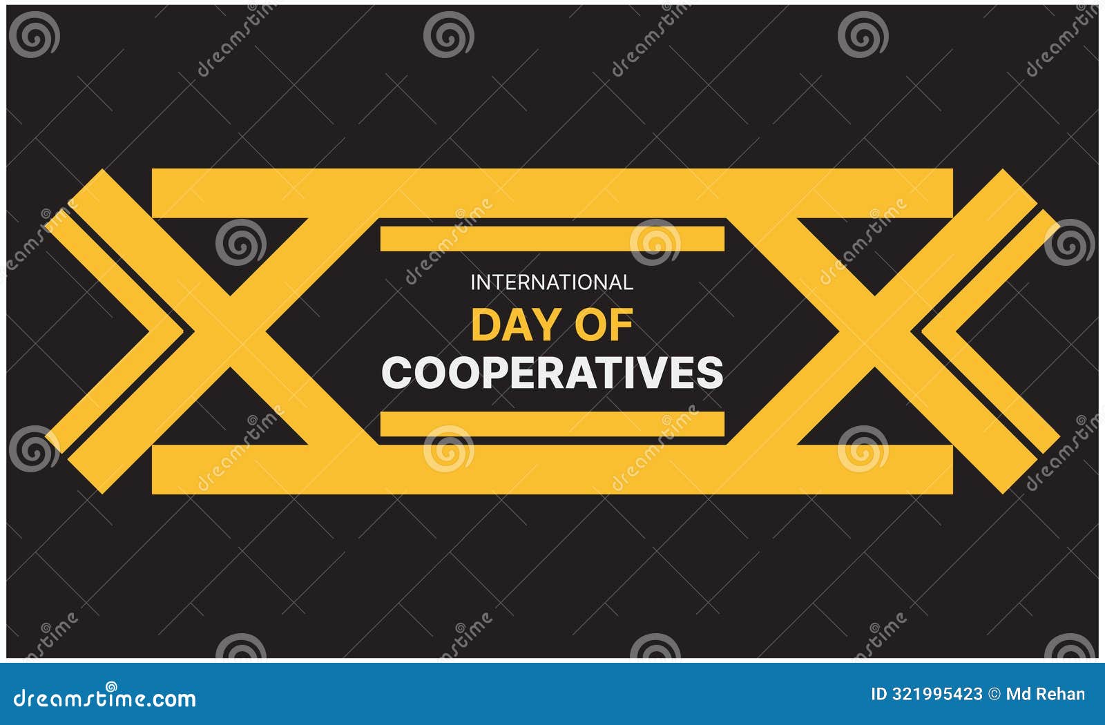 International Day of Cooperatives Templet Design Stock Vector ...