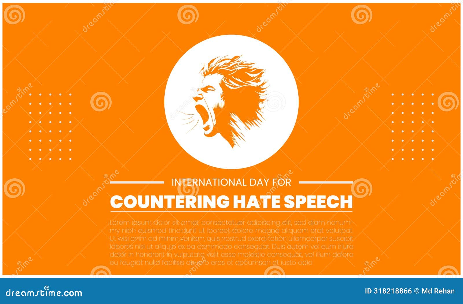 International Day For Countering Hate Speech Vector Illustration ...