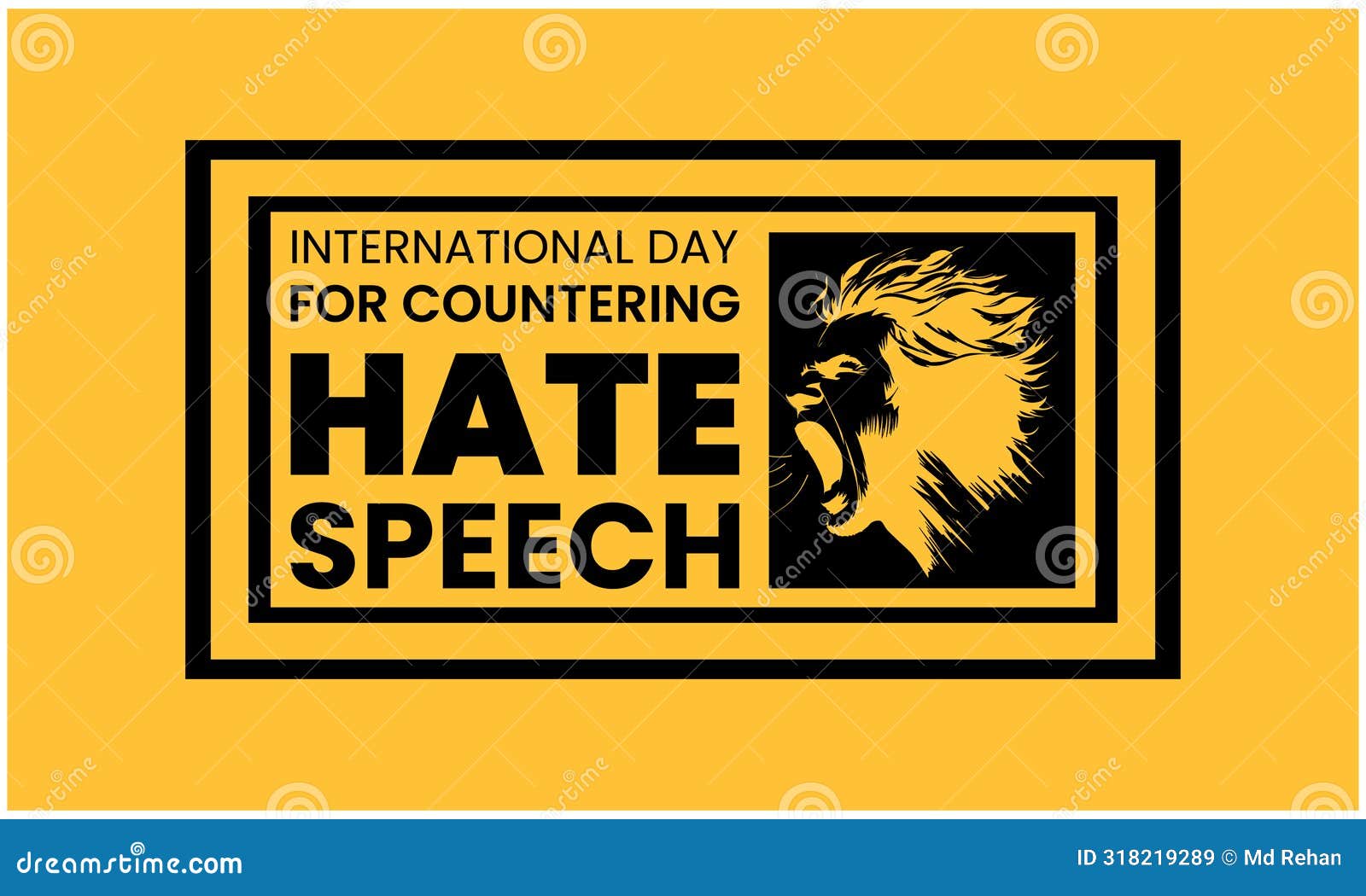 International Day for Countering Hate Speech Stock Vector ...