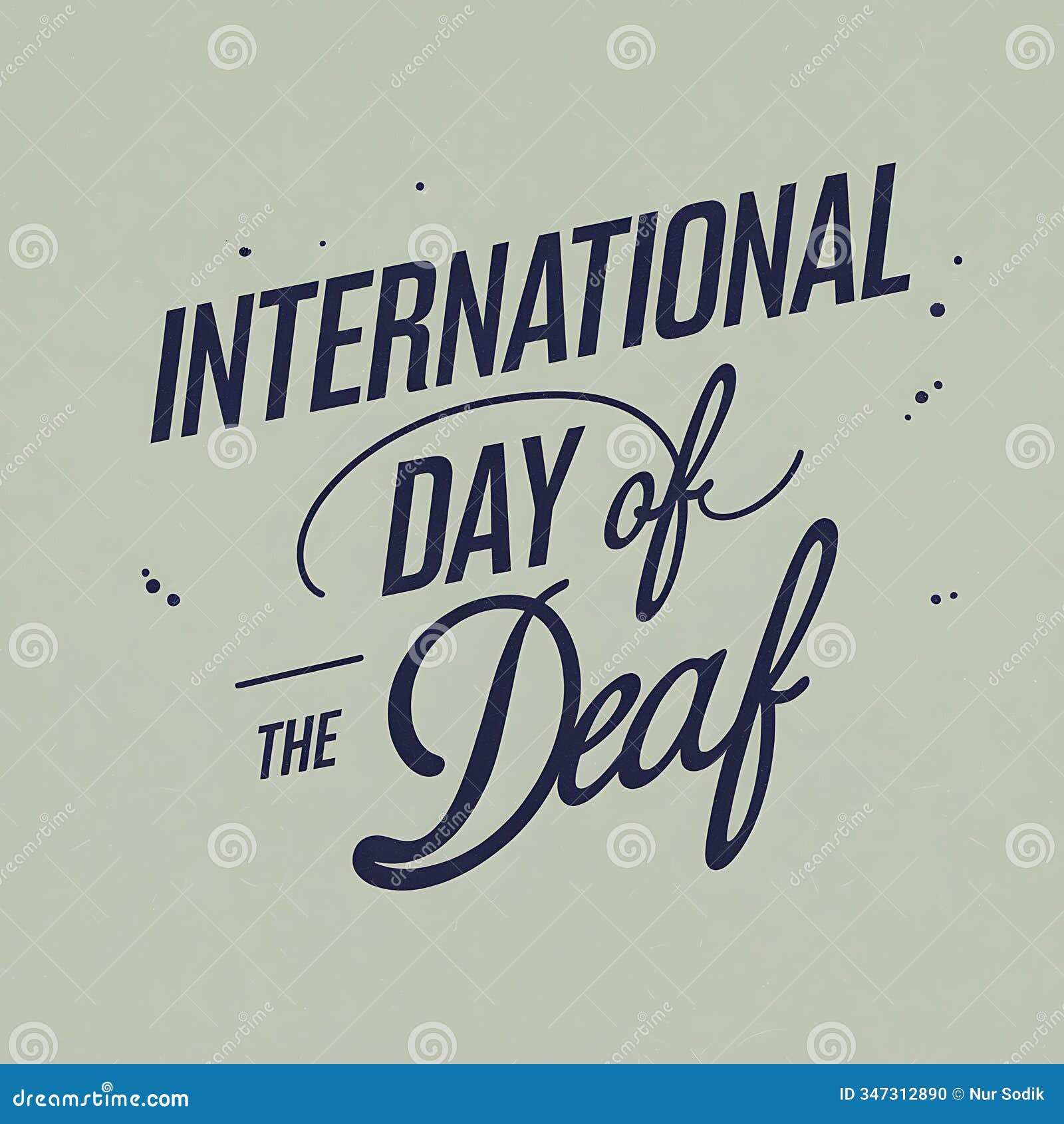 International Day of the Deaf Awareness Celebration Stock Photo - Image ...