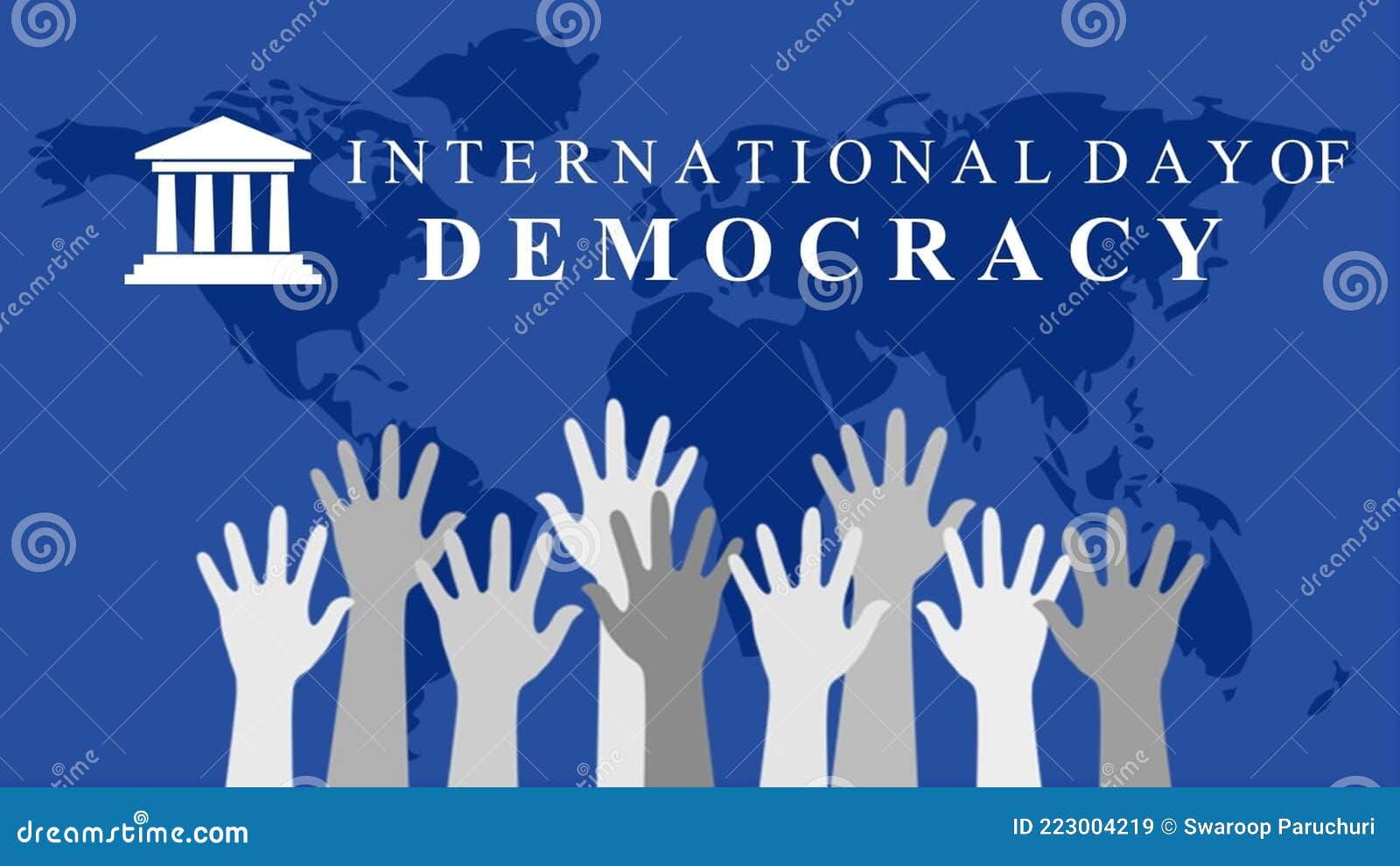 International Day of Democracy Stock Vector - Illustration of number ...