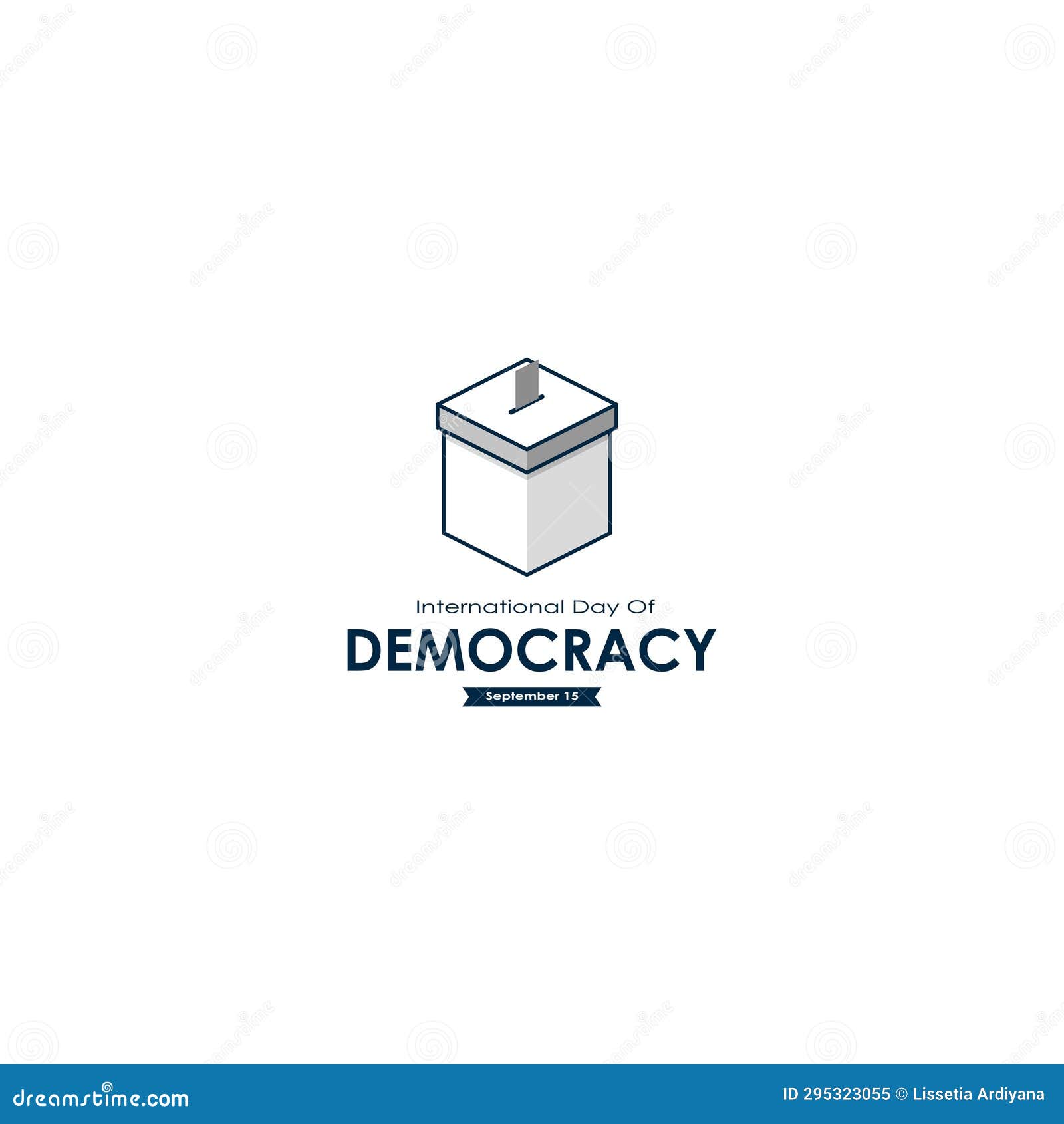 International Day of Democracy Logo Vector Graphics Stock Vector ...