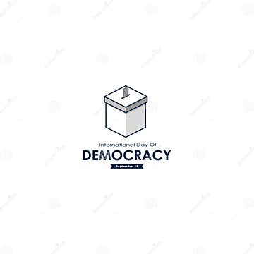 International Day of Democracy Logo Vector Graphics Stock Vector ...