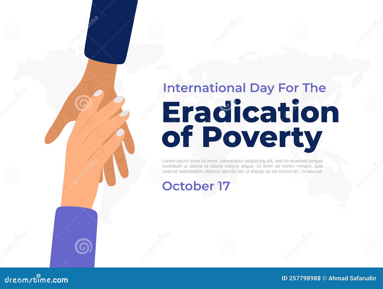 International Day For The Eradication Of Poverty. October 17. Holiday ...