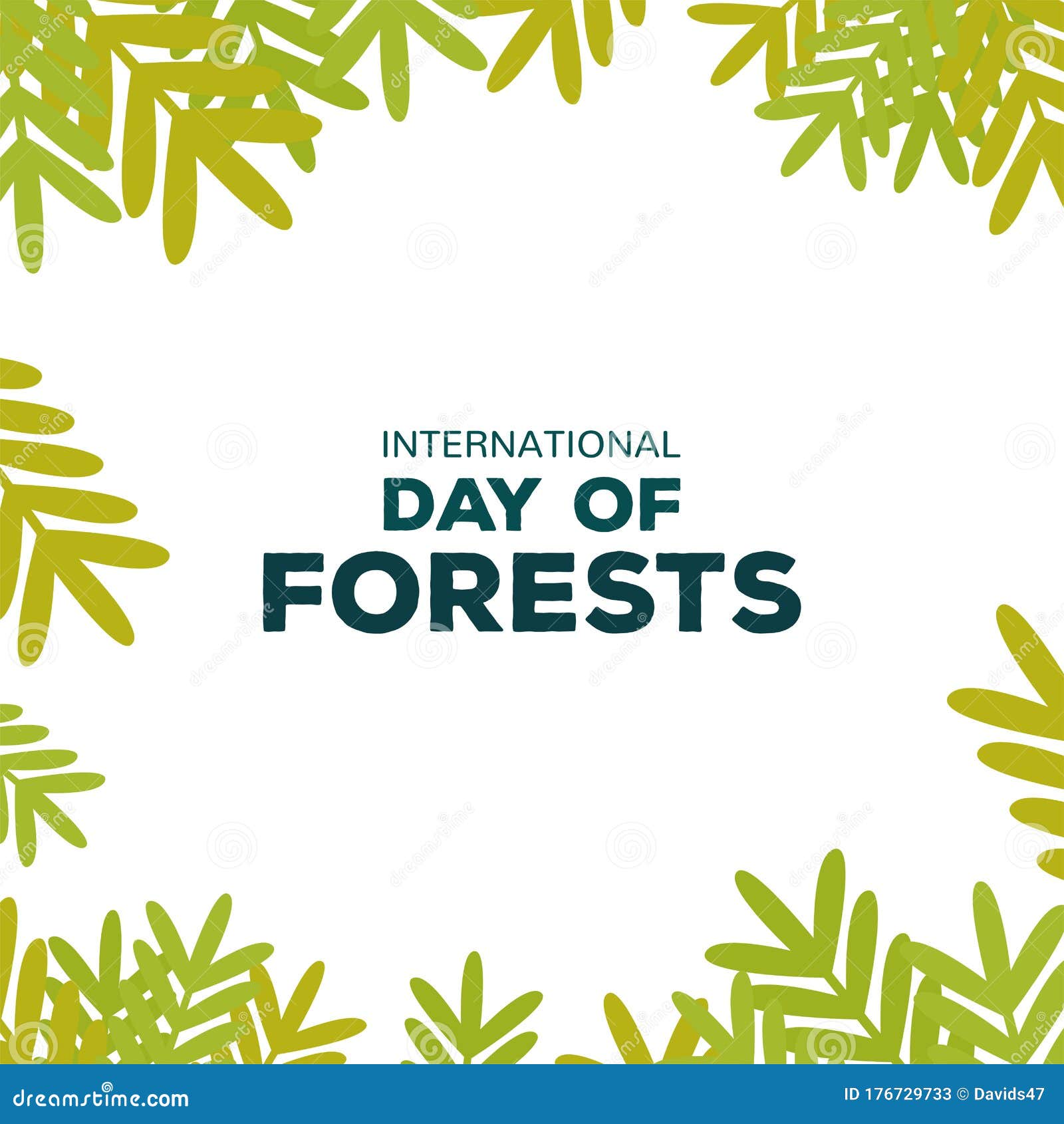 Forest day poster stock vector. Illustration of foliage - 176729733