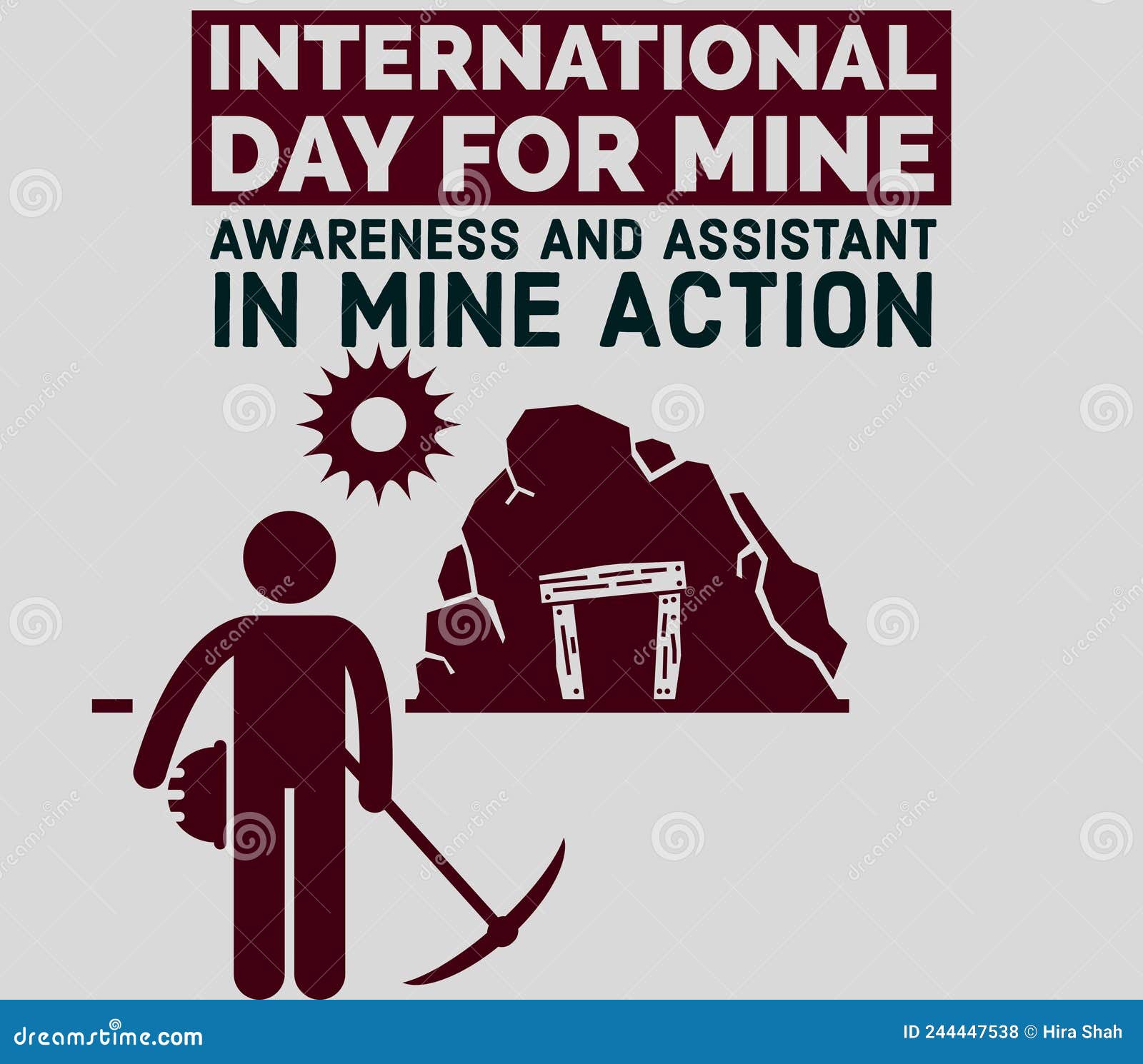 International Day for Mine Awareness and Assistant in Mine Action Stock ...