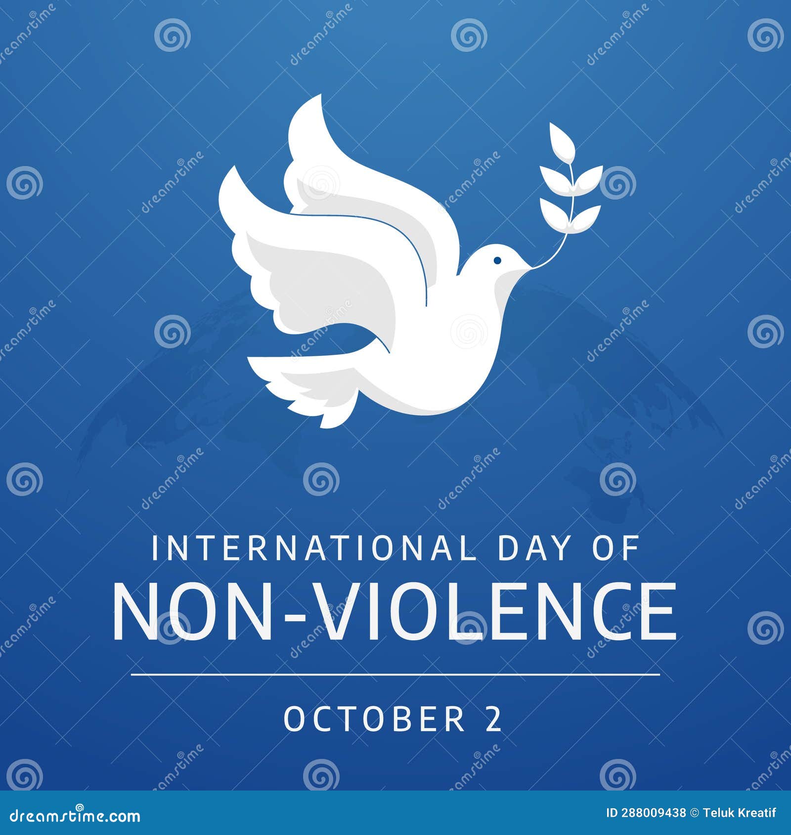 International Day of Non Violence Design Template Good for Celebration ...