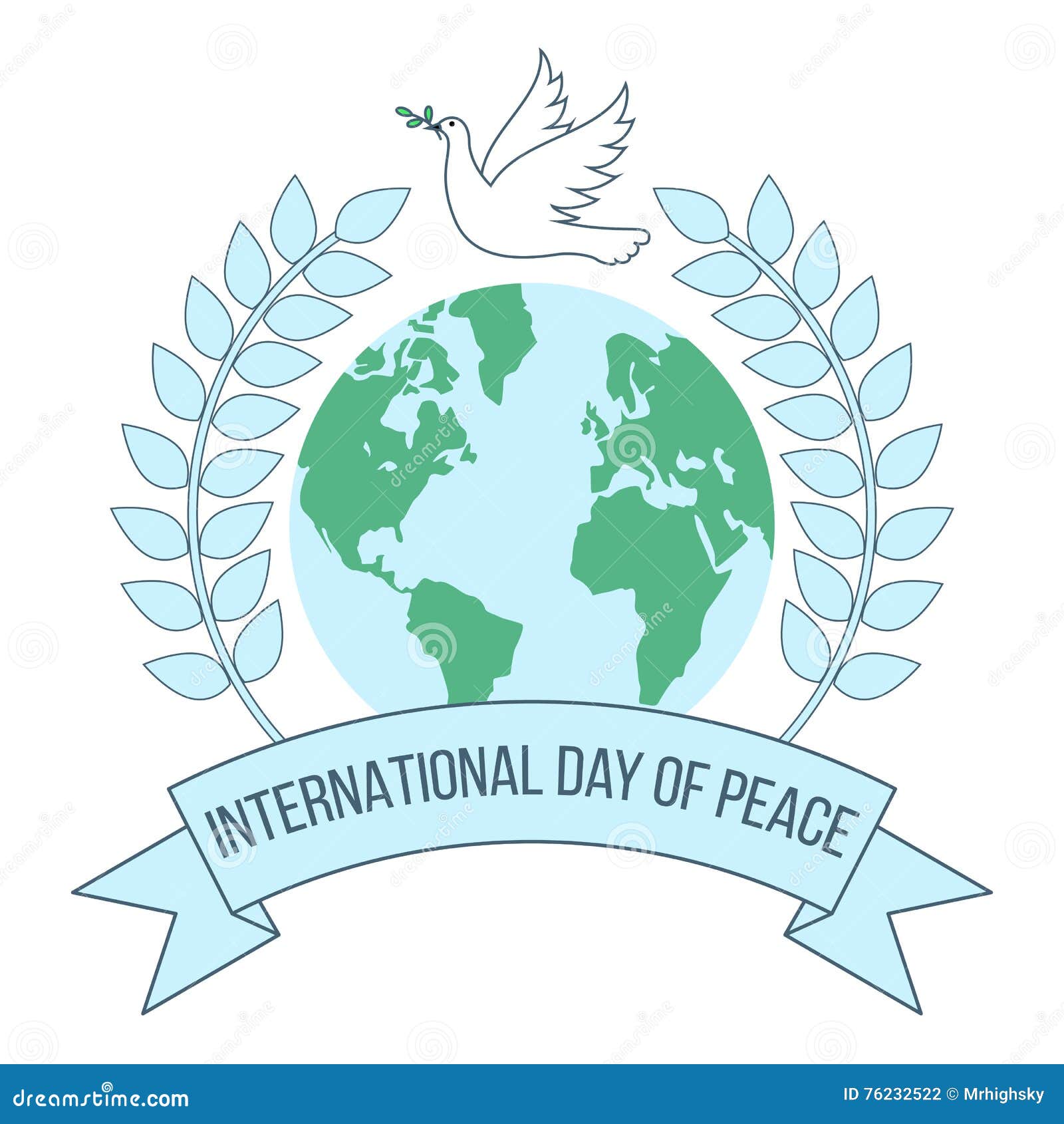 International Day of Peace Banner Stock Vector - Illustration of symbol ...