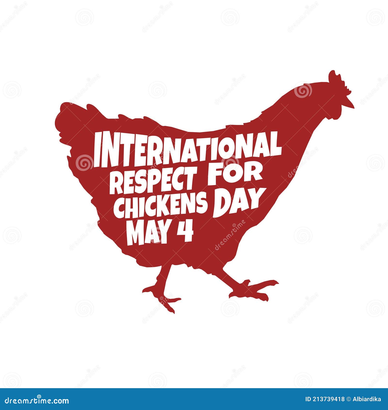 International Day Respect for Chicken Vector Design Illustration Stock ...