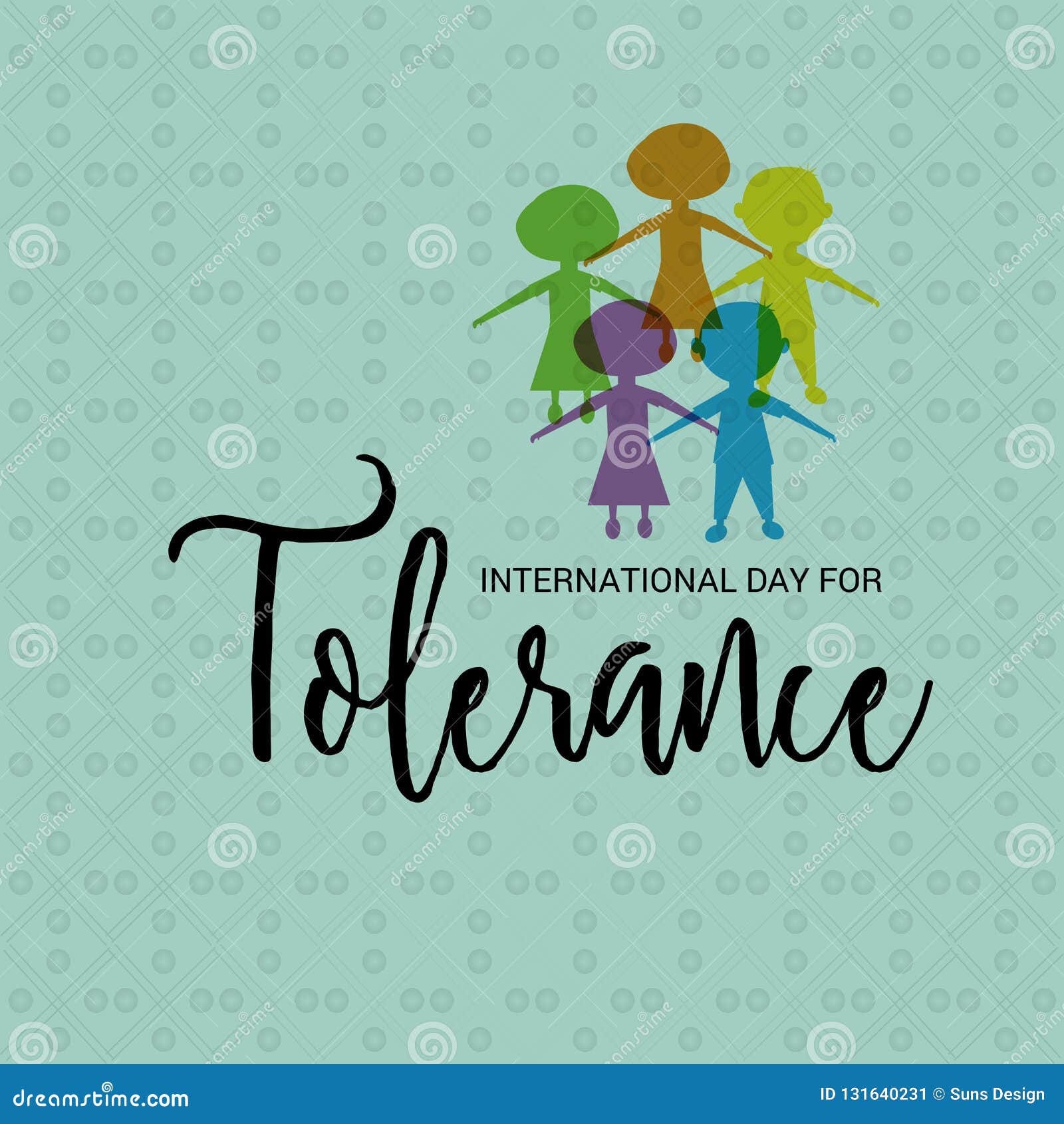 International Day for Tolerance. Stock Illustration - Illustration of ...