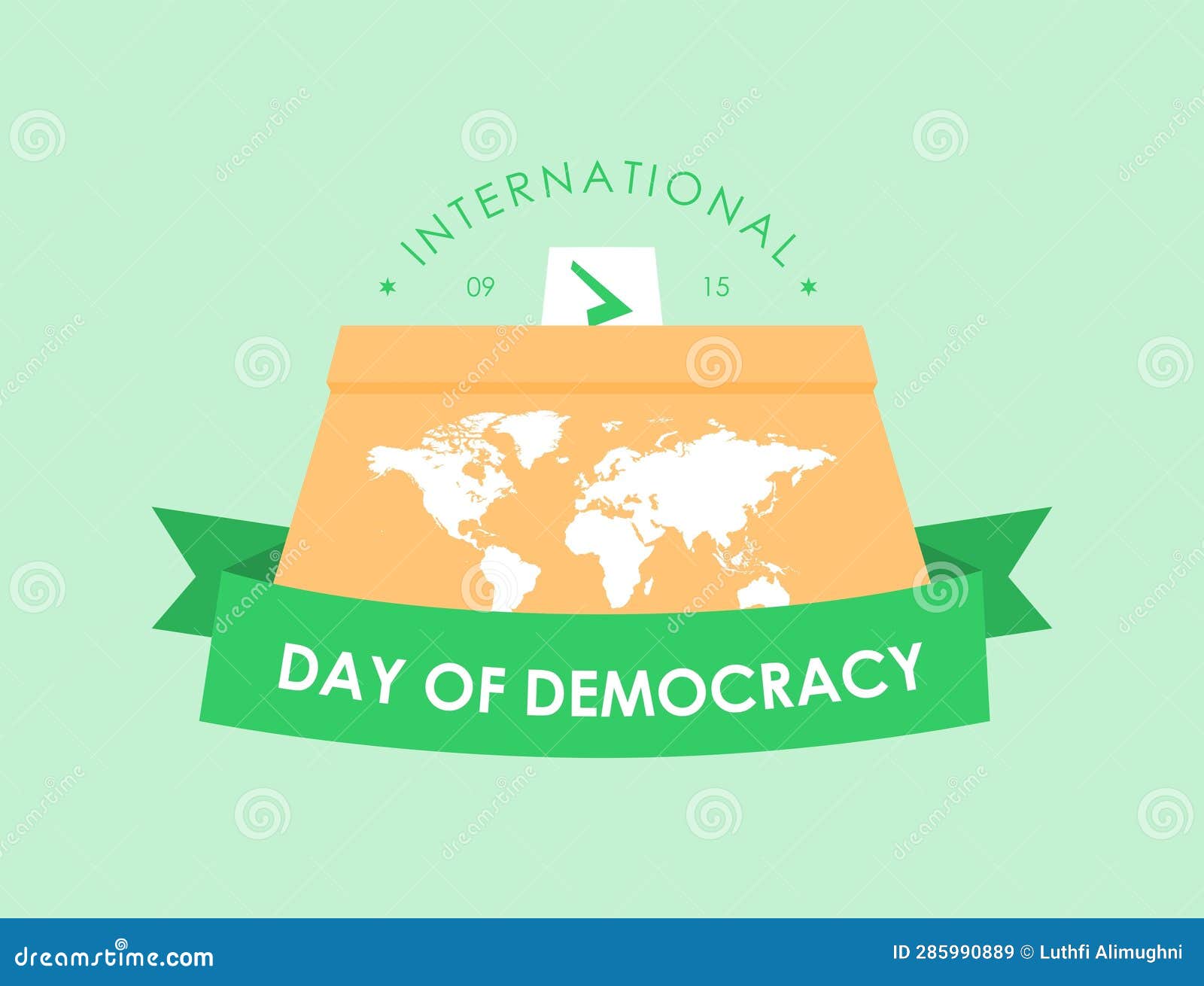 International Democracy Day Poster Template Vector Stock Vector ...