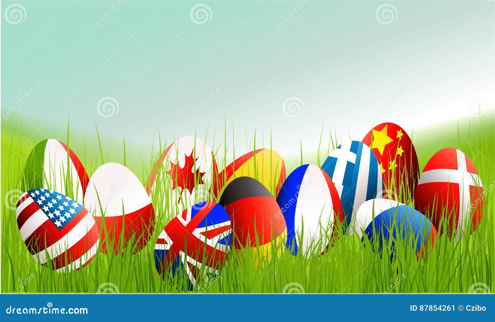 International Easter eggs stock vector. Illustration of holiday - 87854261