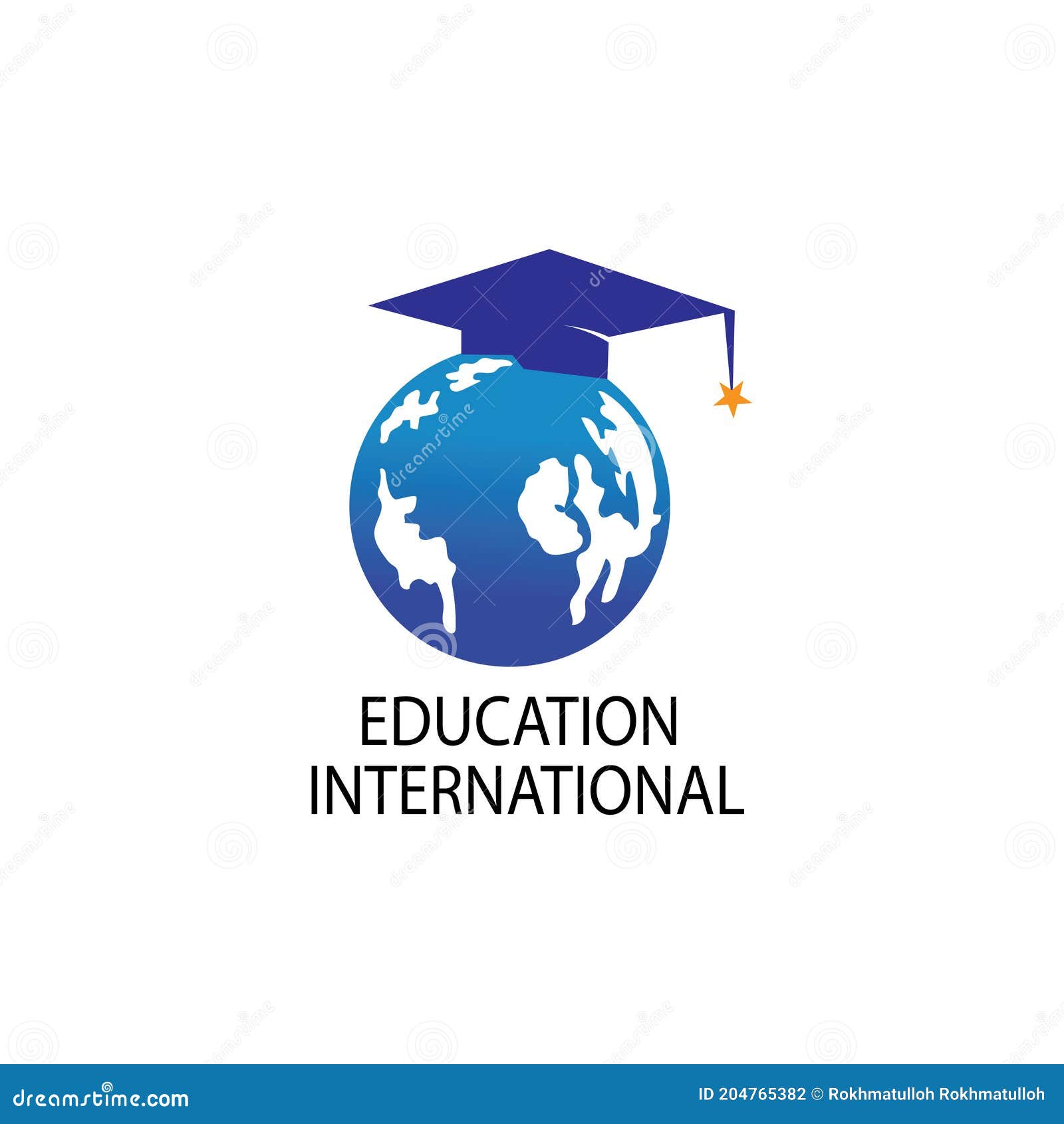 International Education Logo Vector Illustration Globe Circle Design ...