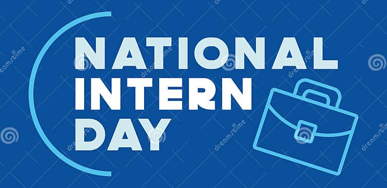 International Event, National Intern Day, Vector Template Stock Vector ...