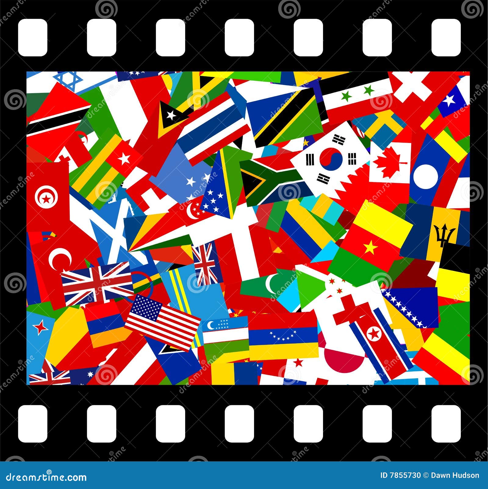 International film stock illustration. Illustration of isolated - 7855730