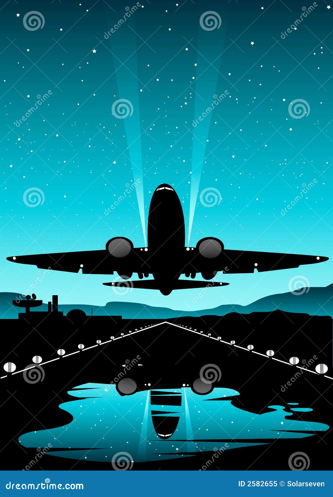 Boeing-787 Jetliner Cartoon Vector | CartoonDealer.com #4683891
