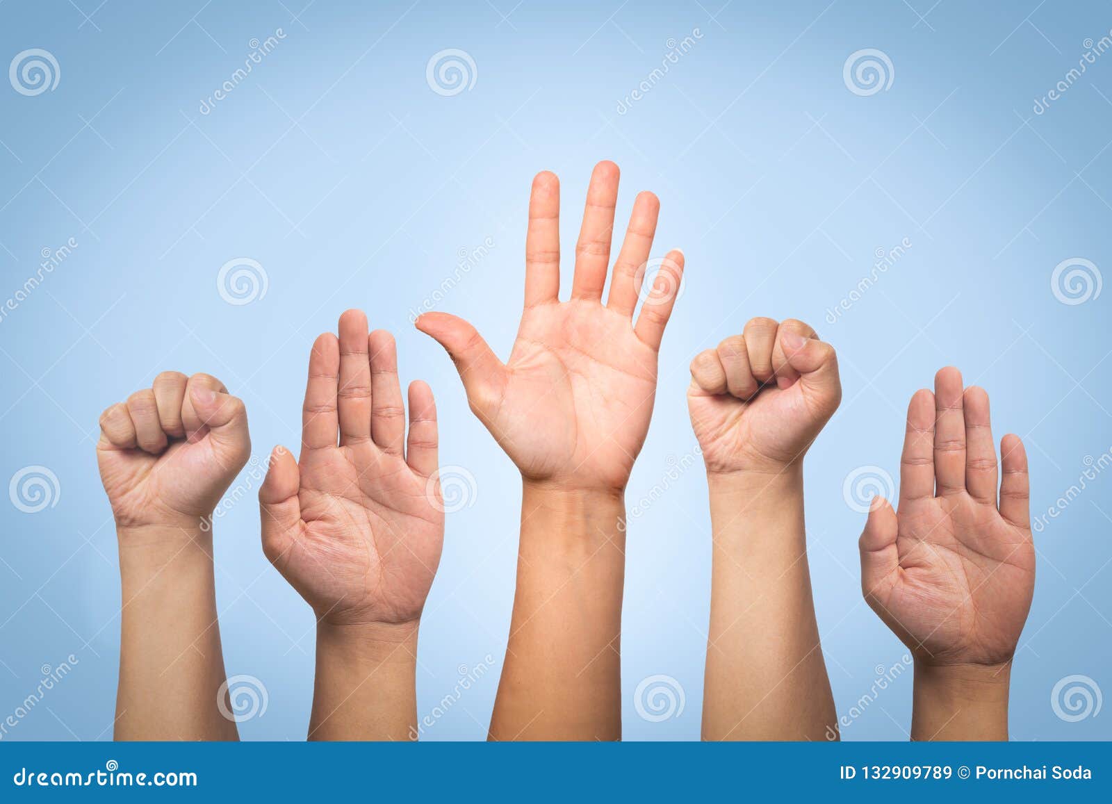 International Human Rights Day Concept, Raise Hand Up Stock Image ...