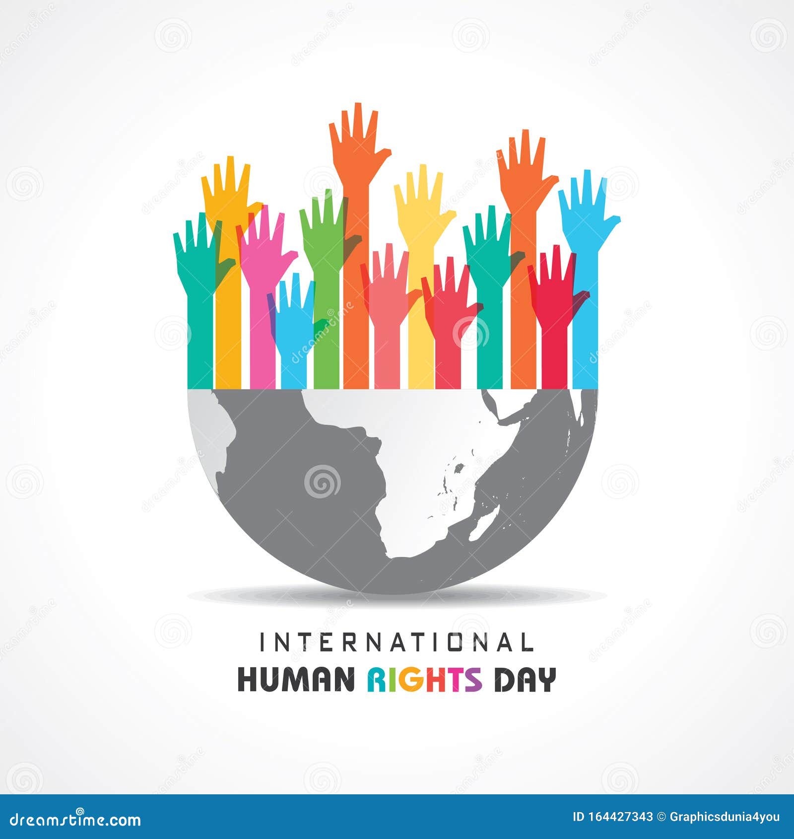 International Human Rights Day -10 December Stock Vector - Illustration ...
