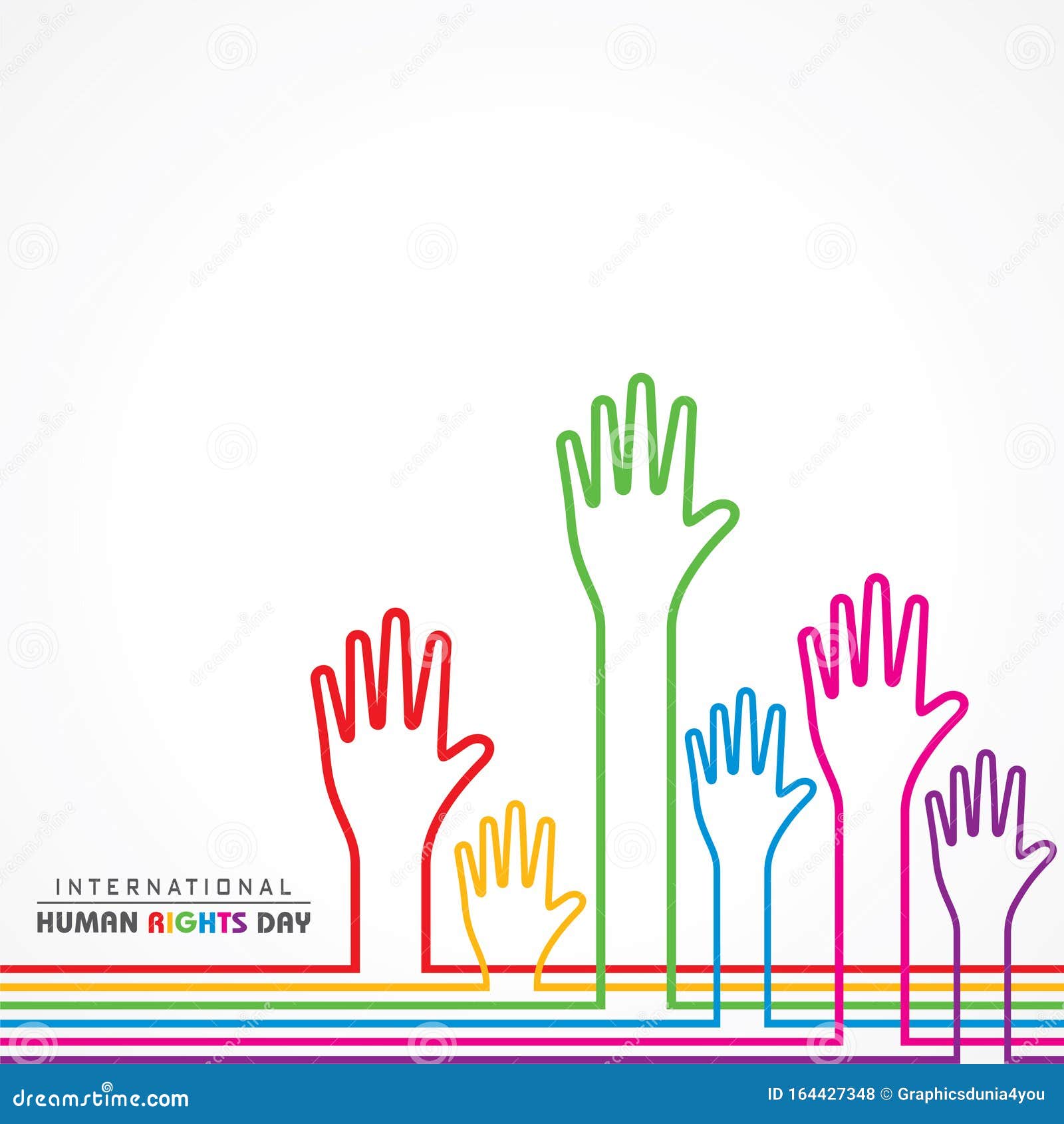 International Human Rights Day -10 December Stock Vector - Illustration ...