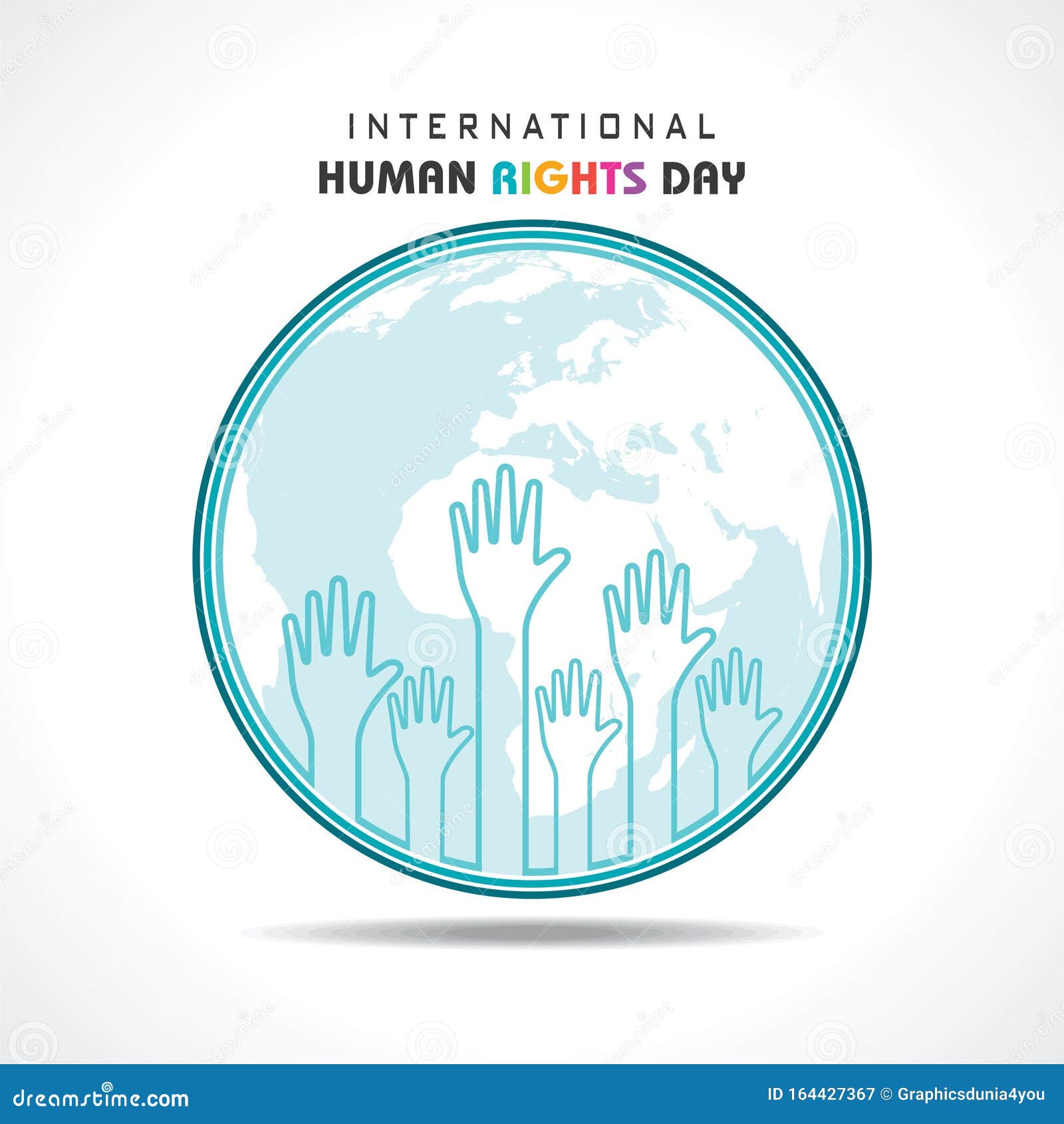 International Human Rights Day -10 December Stock Vector - Illustration ...