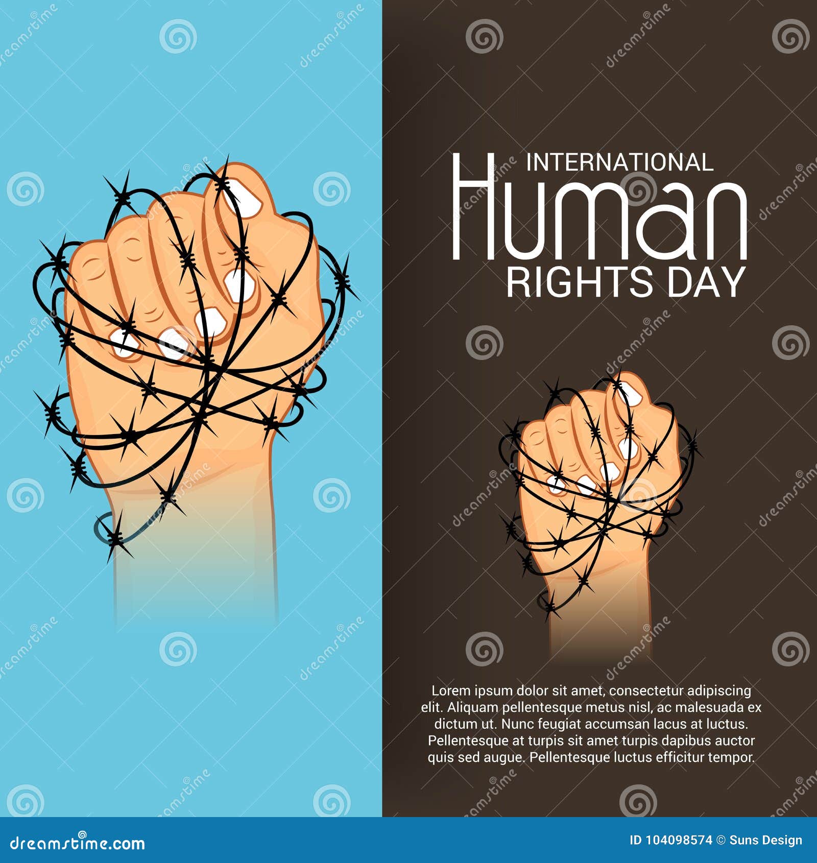 International Human Rights Day. Stock Illustration - Illustration of ...
