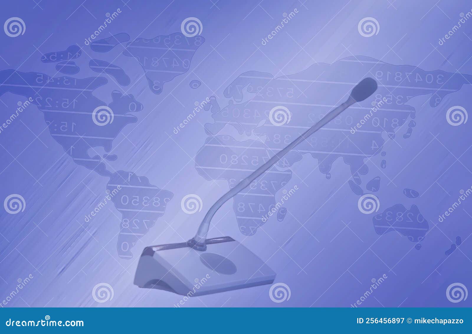 International Influence Microphone Stock Illustration - Illustration of ...