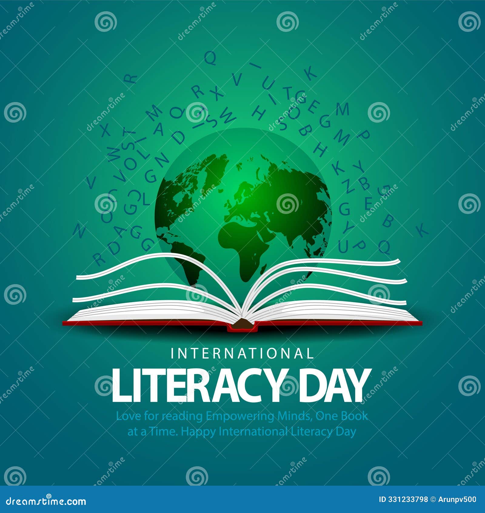 International Literacy Day. Abstract Vector Illustration Design Stock ...