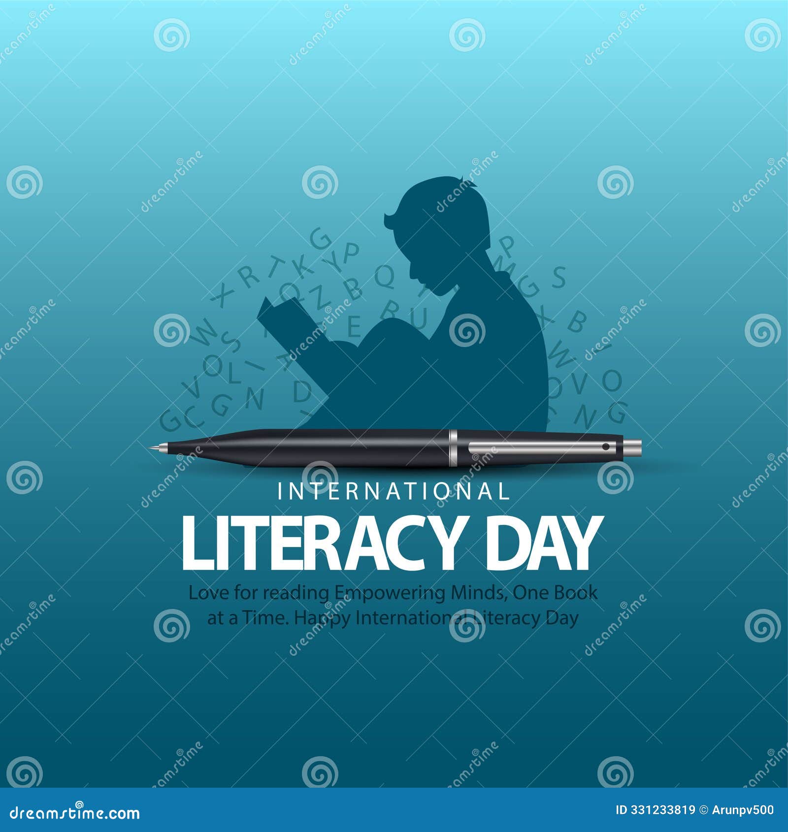 International Literacy Day. Abstract Vector Illustration Design Stock ...