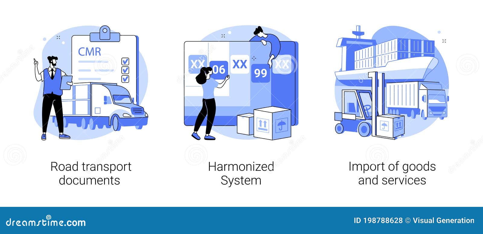 International Logistics Abstract Concept Vector Illustrations. Stock ...