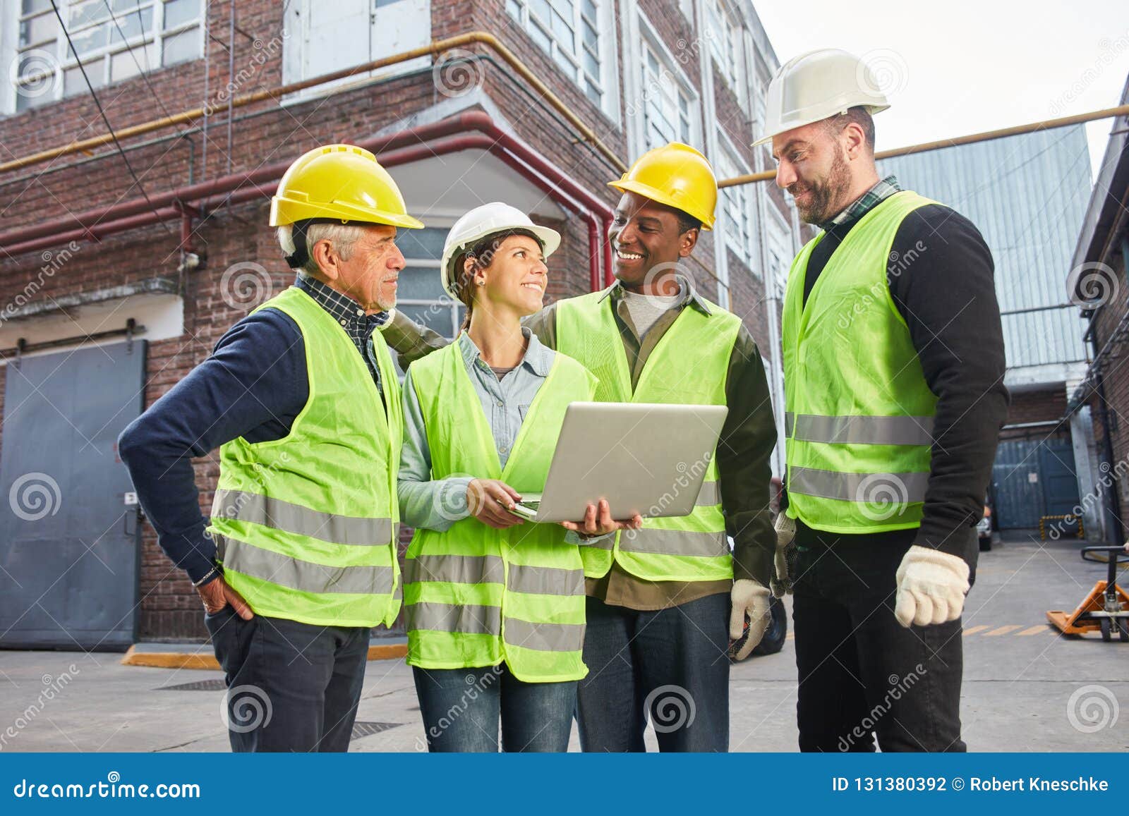 International Logistics Team with Laptop Stock Photo - Image of ...