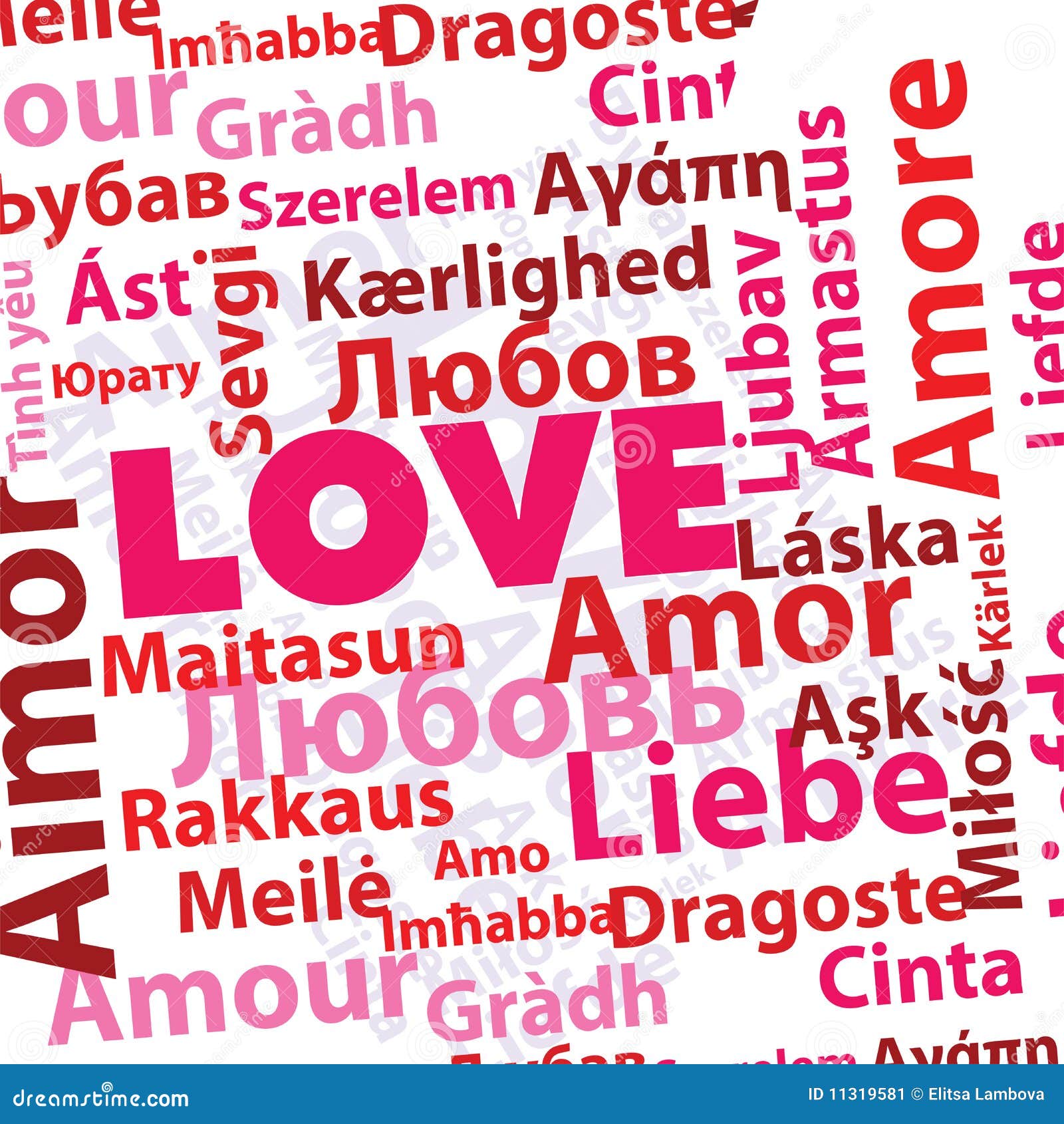 International love stock vector. Illustration of flowers - 11319581