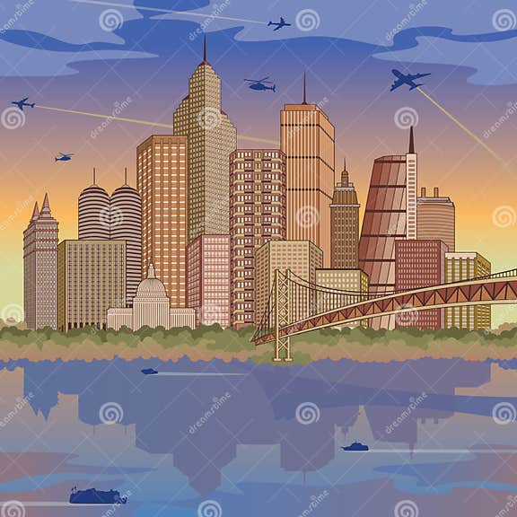 International Metropolis stock vector. Illustration of international ...
