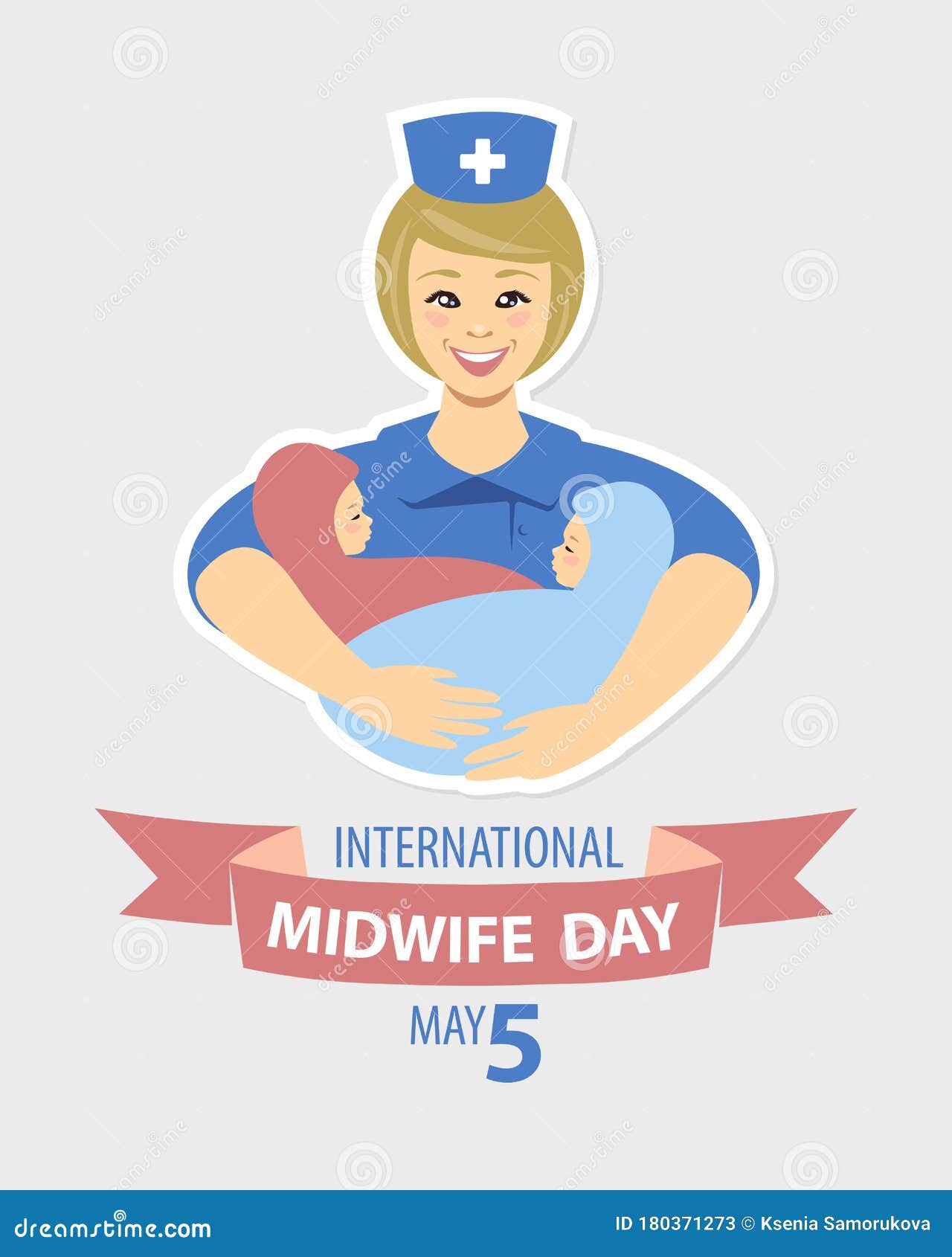 International Midwife Day. May 5 Stock Vector - Illustration of card ...